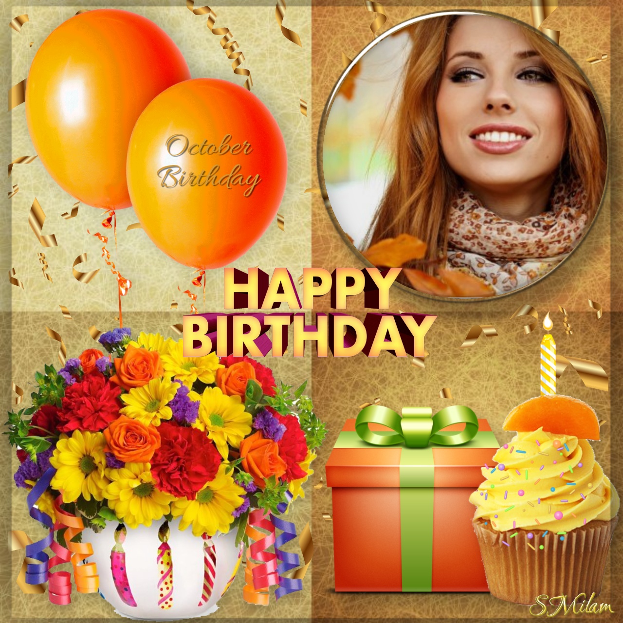 smilam's Birthday Frames - 2020 Birthday Frames - Happy October ...