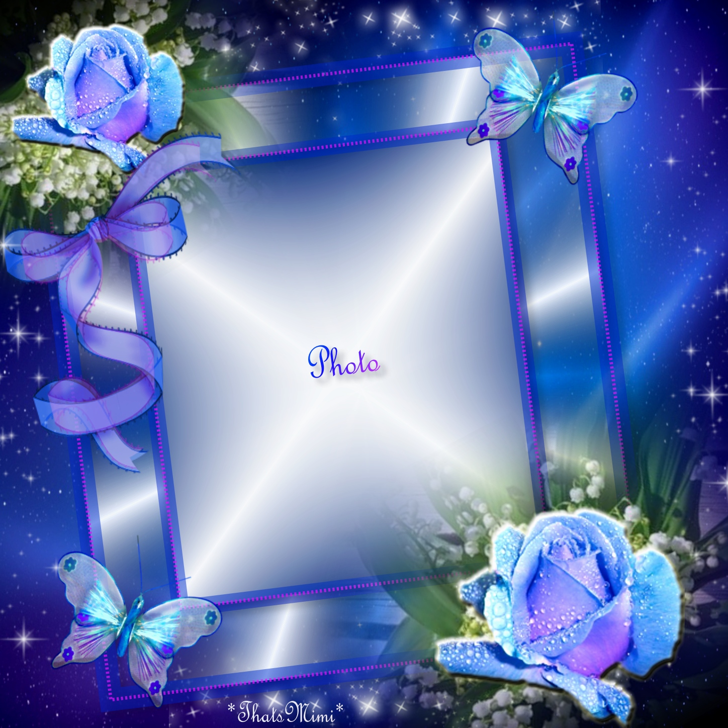 ThatsMimi's ME! Frames - 2013 March - ~*~ Blue Purple! - ~*~ Blue ...