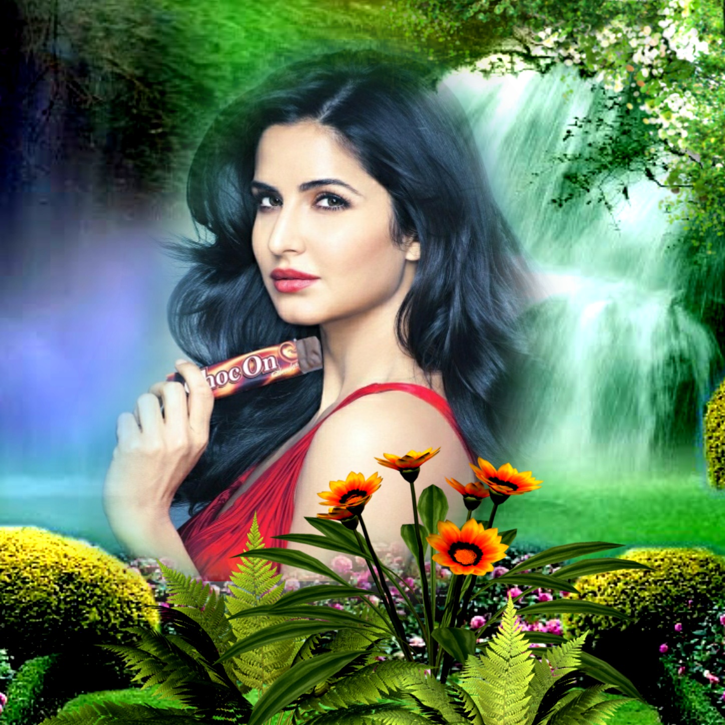 Emily50's Travel Frames - Waterfall background frame Ghy01 travel ...