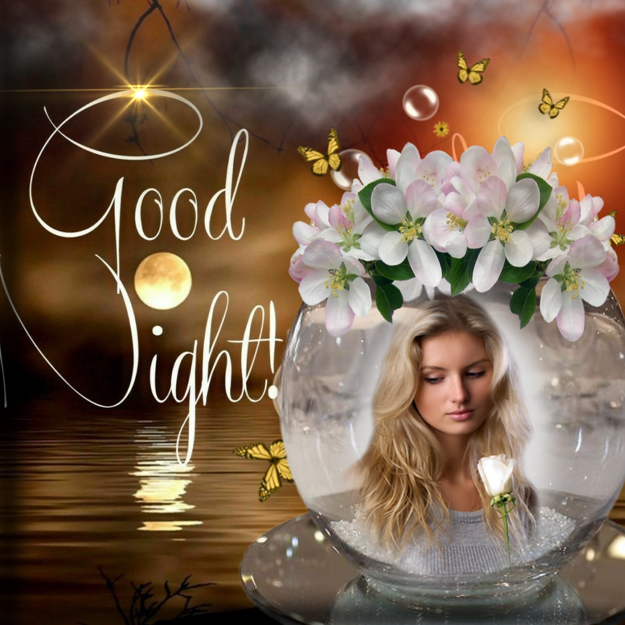 Wienie Coppen's Candles,Goodnight,Sunset - fullmoon goodnight ocean ...