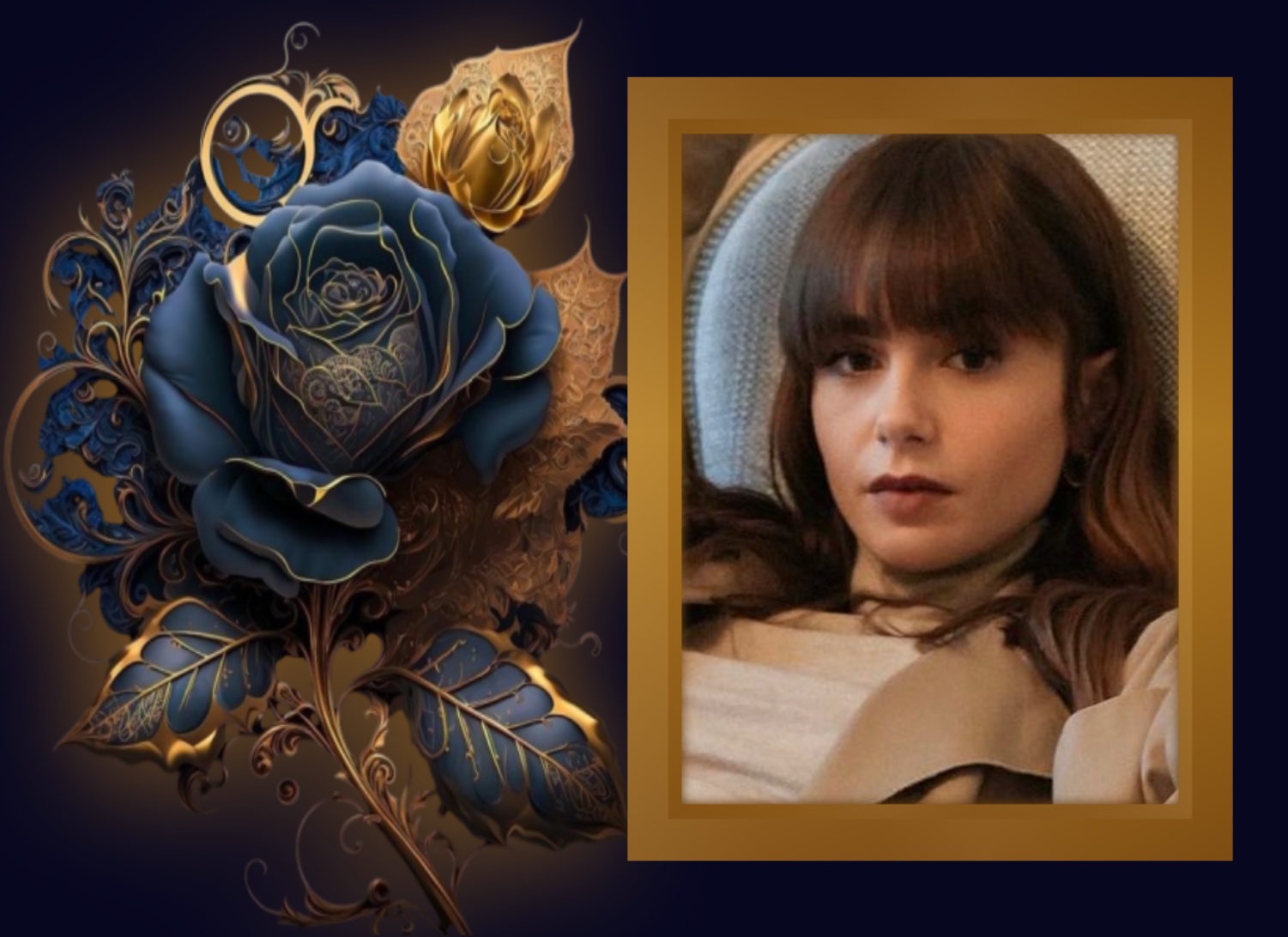 Nette's Single Flower Frame - Single Flower Frame Picture Frame Nette ...