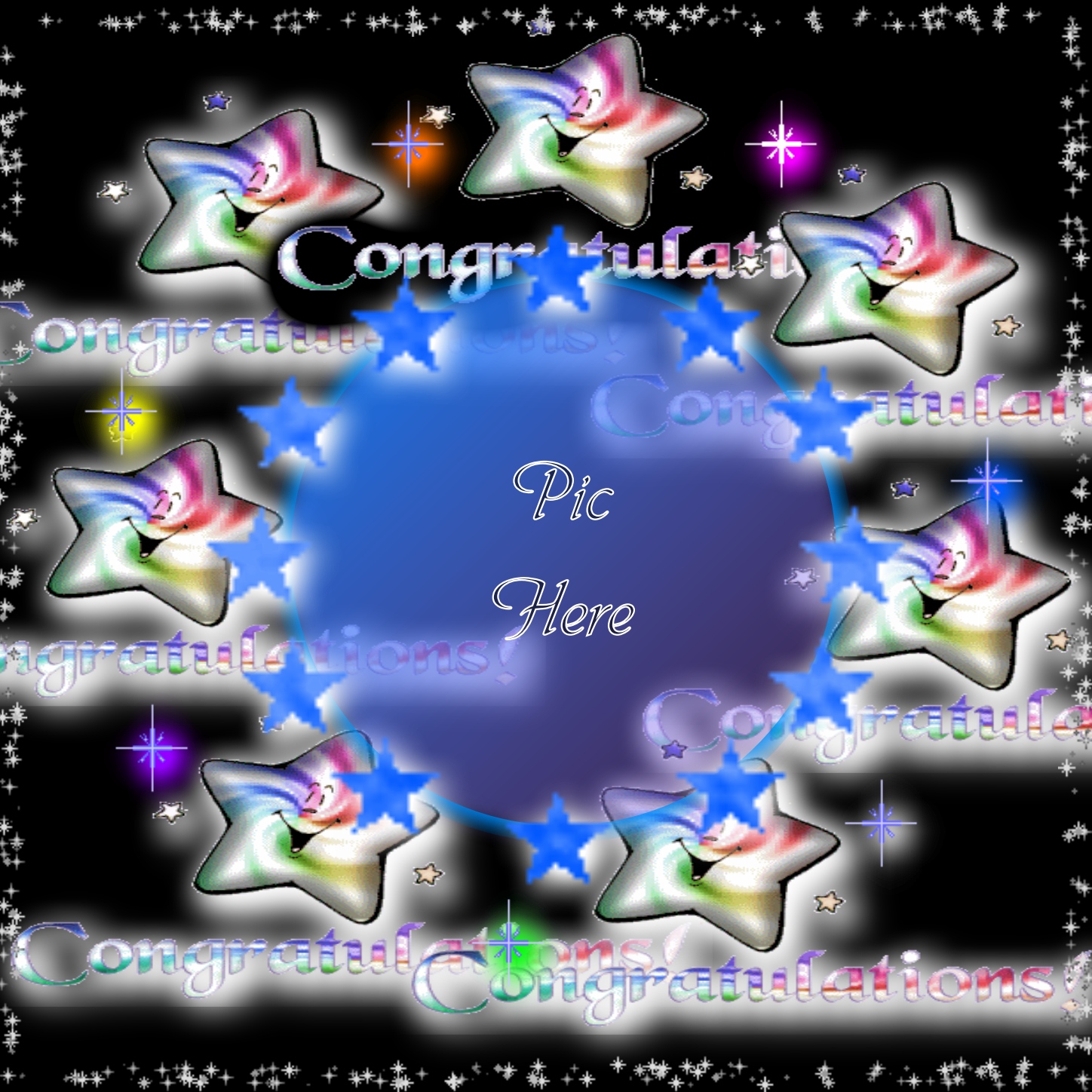 cararay's Picture Frames - 2008 May - smiley stars frame Cararay ...