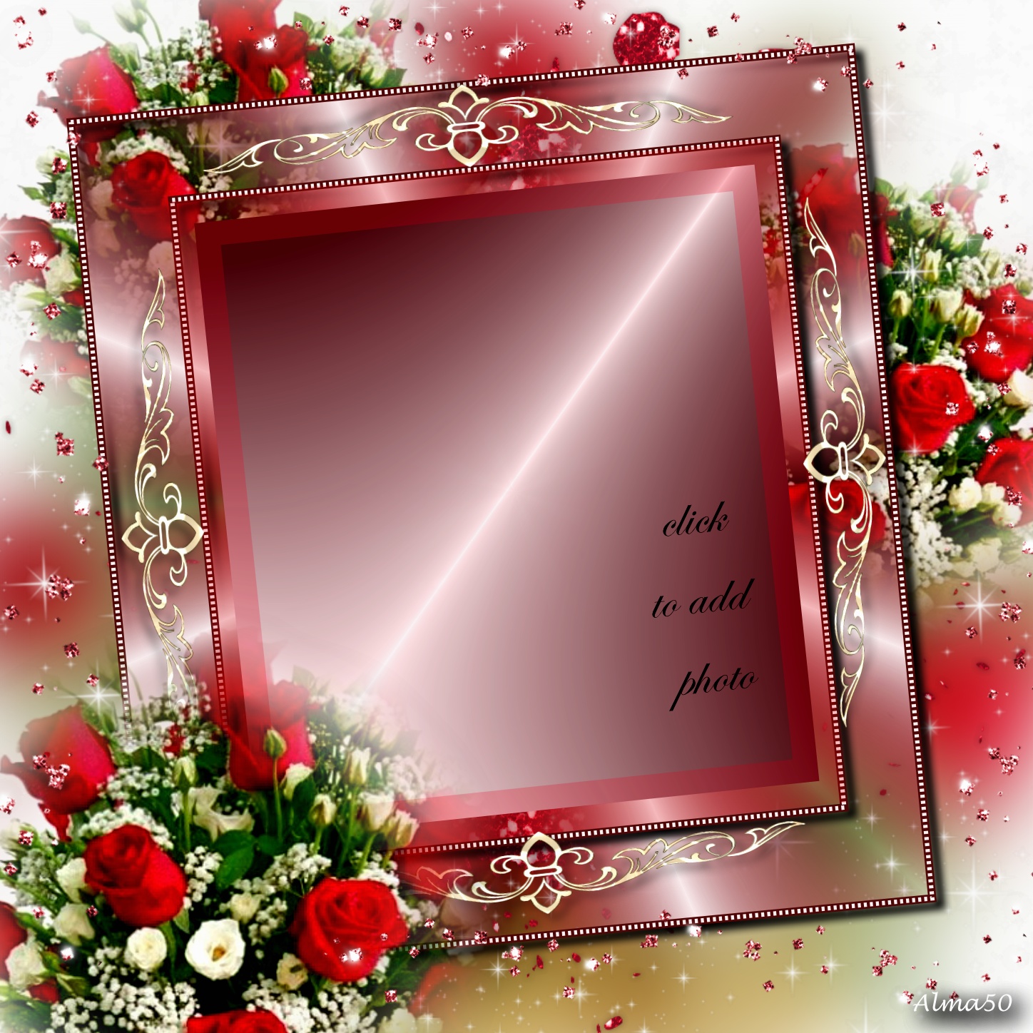 alma50's Other Photo Album Frames - 2011 May - Beautiful Roses Frame ...