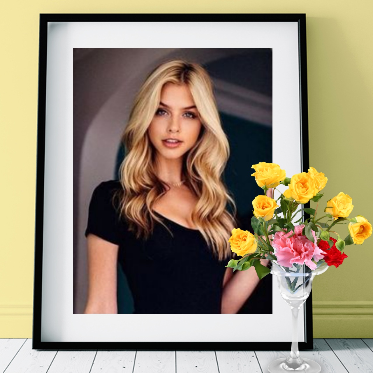 Elizabeth's PICTURE FRAMES 🖼 2/2 - Picture Frame Yellow Rose Elizabeth ...