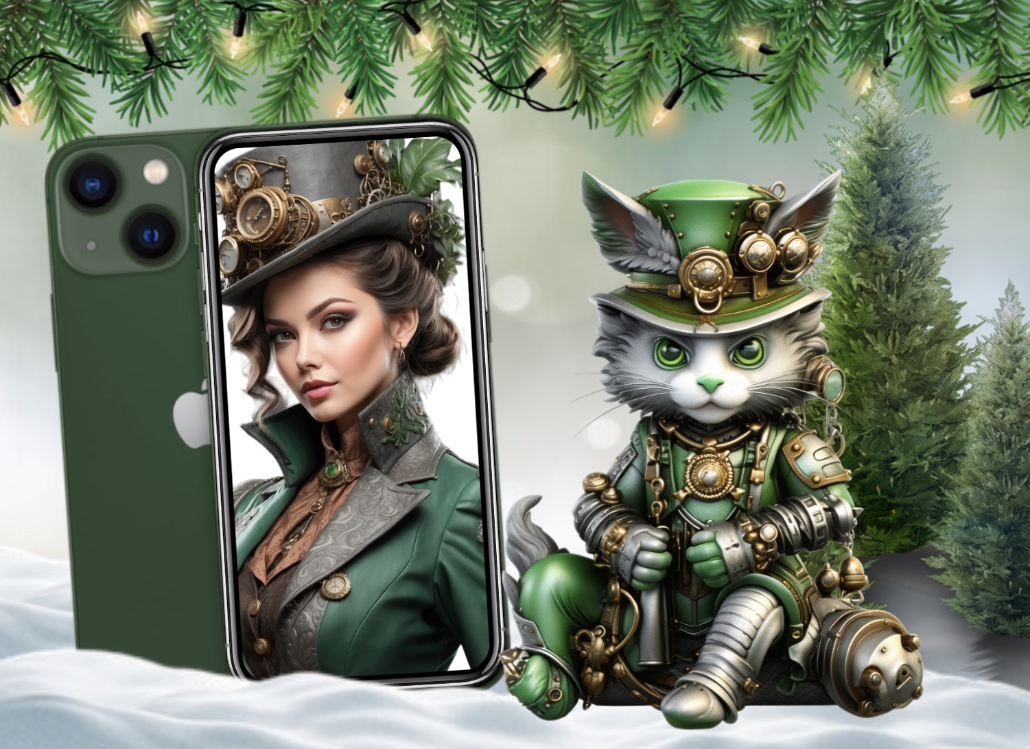 Nette's Winter Snow Frames☃️ ️ - Winter 2023 - Steam PunkCellphone ...