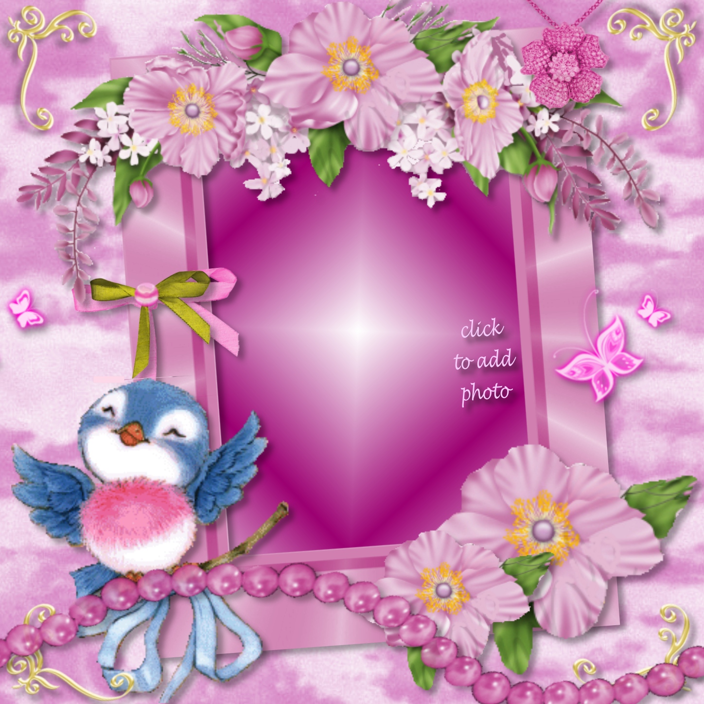 marialedesma1958's Girly Girl Frames - 2012 August - Pink Frame Cute ...