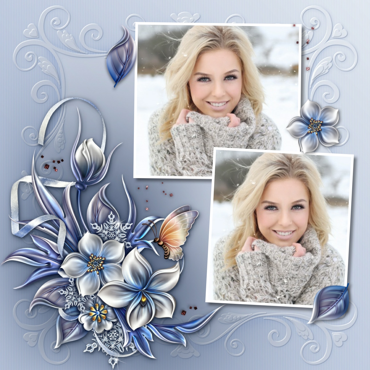 Elizabeth's WINTER ️ 2/2 - Winter Winter Florals Elizabeth - Winter ...