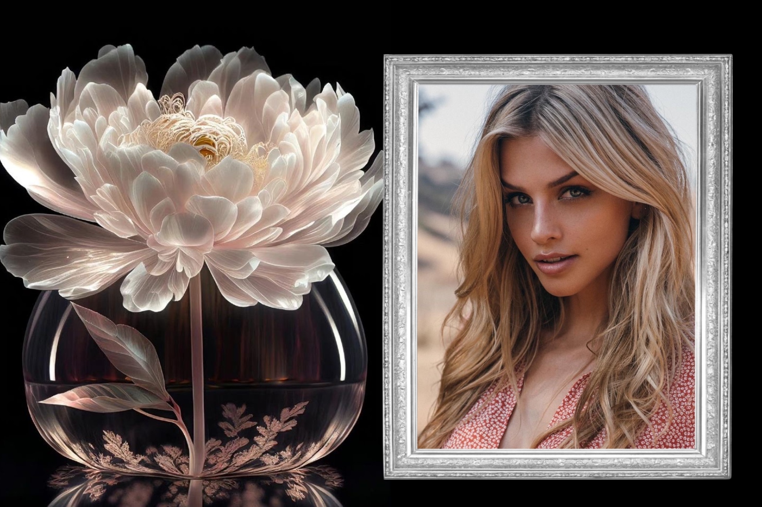 Nette's Flower Frame - Single Flower Frame Picture Frame Nette - Single ...