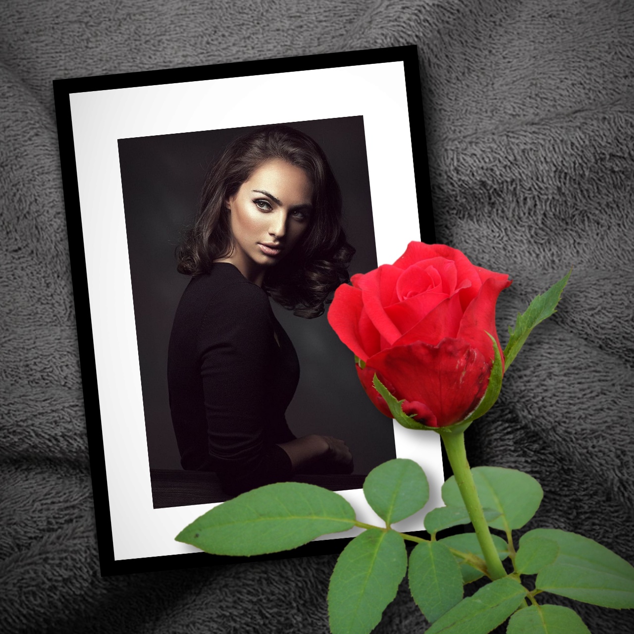 Jezebel64's Picture Frames - Picture Frame Portrait Red Rose Jezebel64 ...