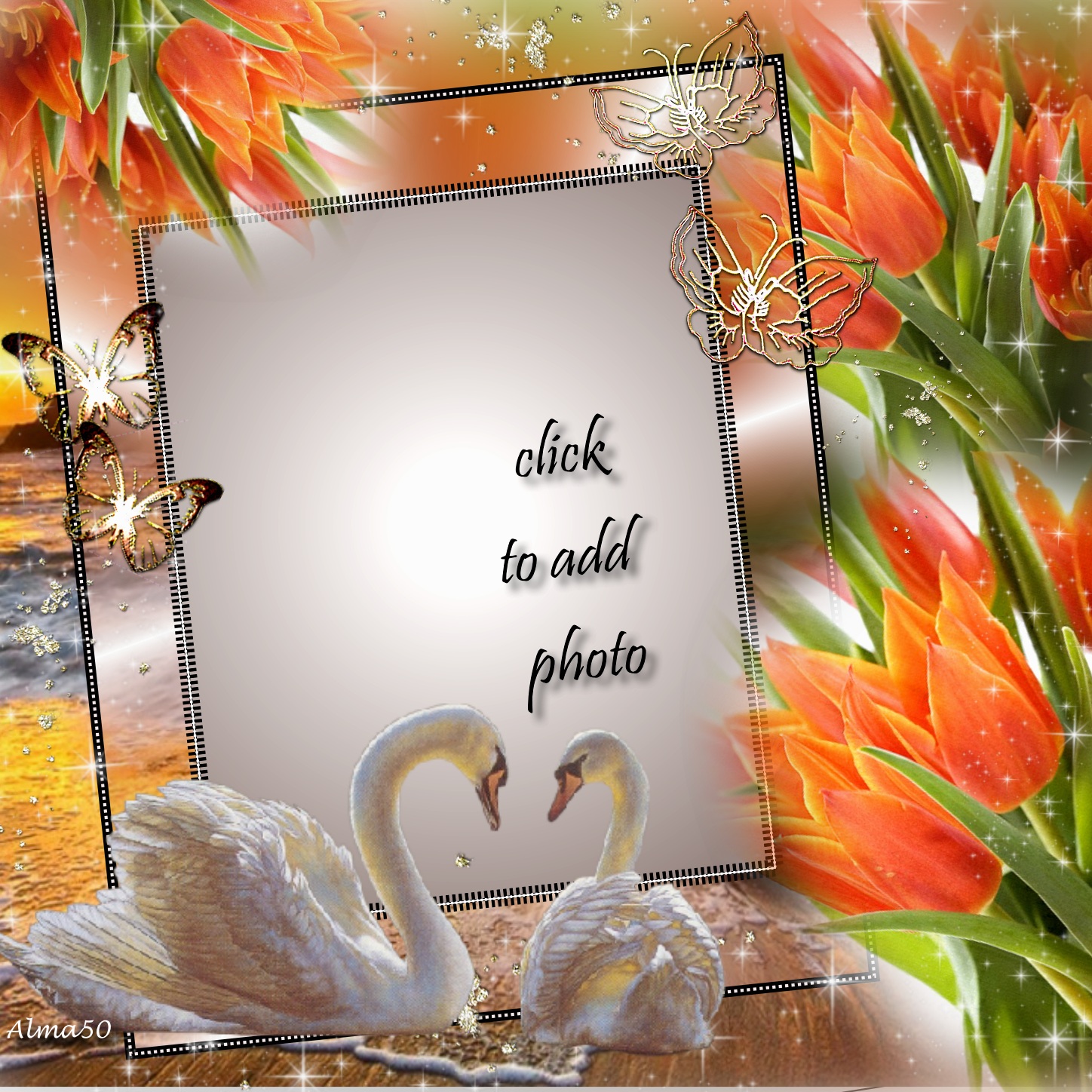 alma50's Picture Frames - 2011 November - 2012 January - Orange Flowers ...