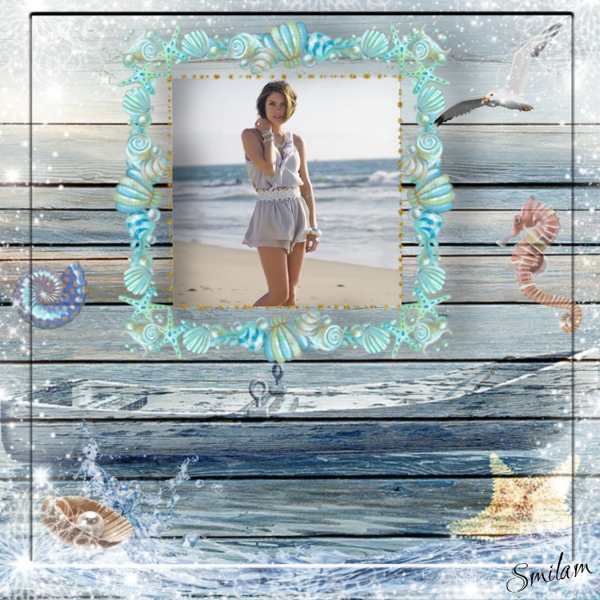 smilam's Summer Frames Father's Day, 4th of July - Summer Frame, Ocean ...