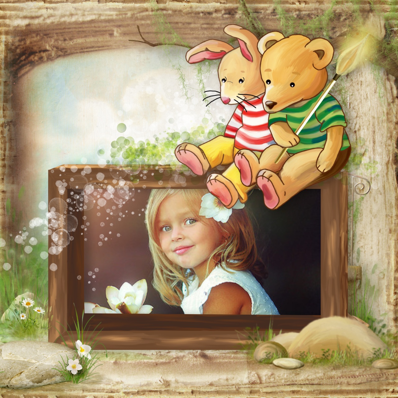 Nette's Kid Photo Frames🏄‍♀️🏂 - 2016 February - 2016 March - Teddy Love ...