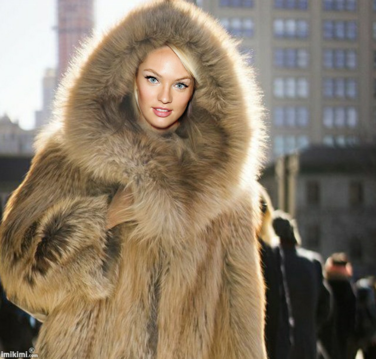 MIRONNA's Face Cut-Out Frames - 2015 November - Fur coat Mironna face ...