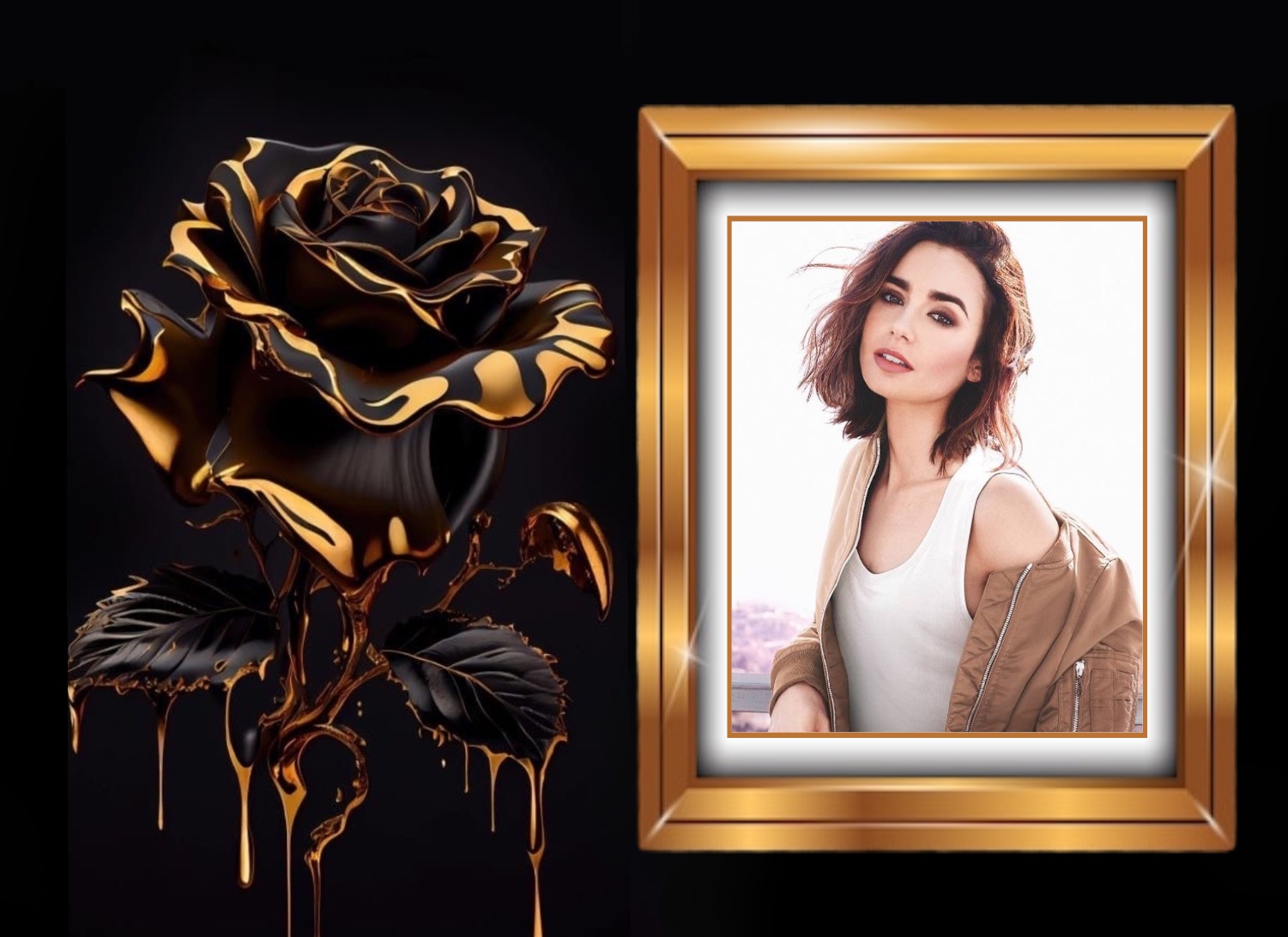 Nette's Single Flower Frame - Single Flower Frame Picture Frame Nette ...