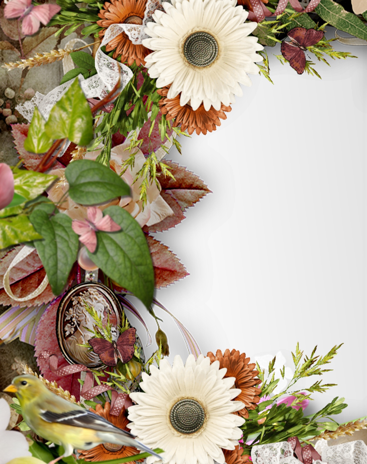 Emily50's Thanks for the Add Frames - floral frame Ghy01 thanks For The ...