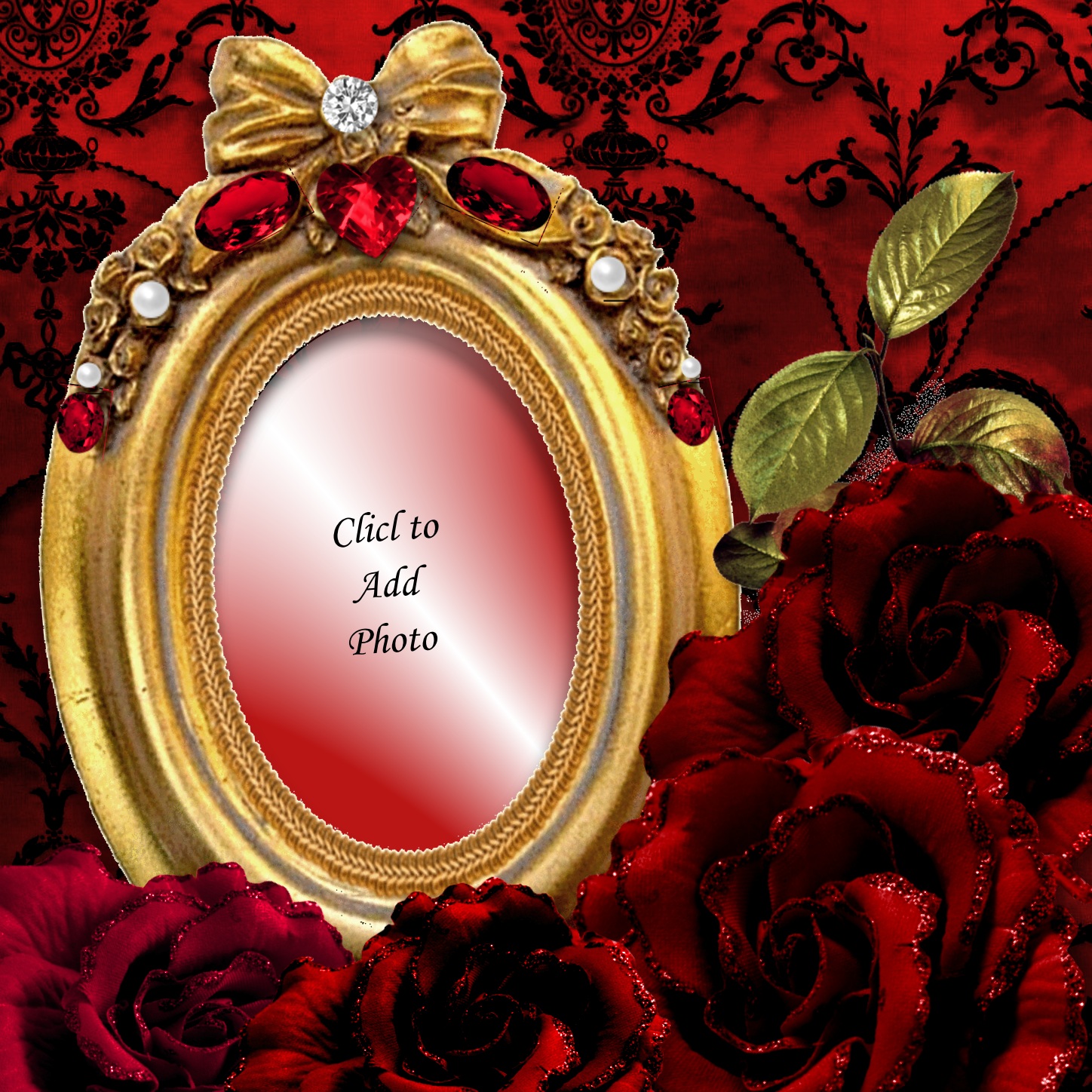 MoragBates's Picture Frames - 2011 January - Ruby Red A rich red flock ...