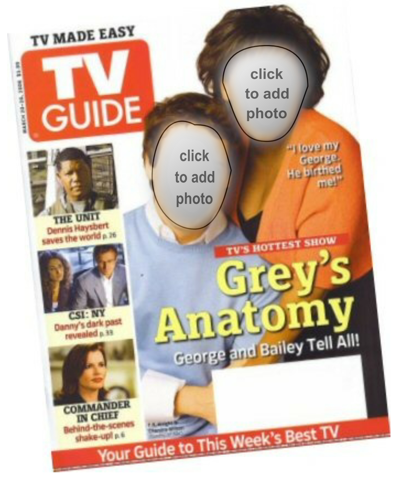 smilam's Fun Frames - Face Cut Outs - TV Stars Fun Frames face Cut Outs ...