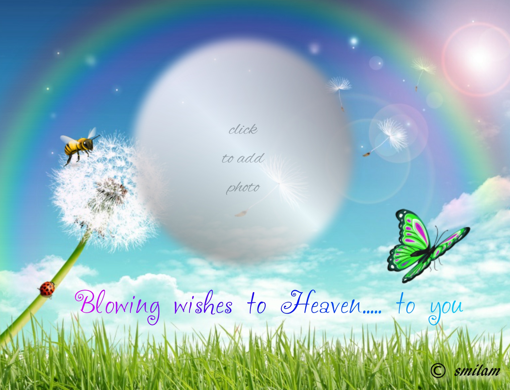 smilam's In Memory Of... Frames - In Loving Memory Frames - Blowing ...