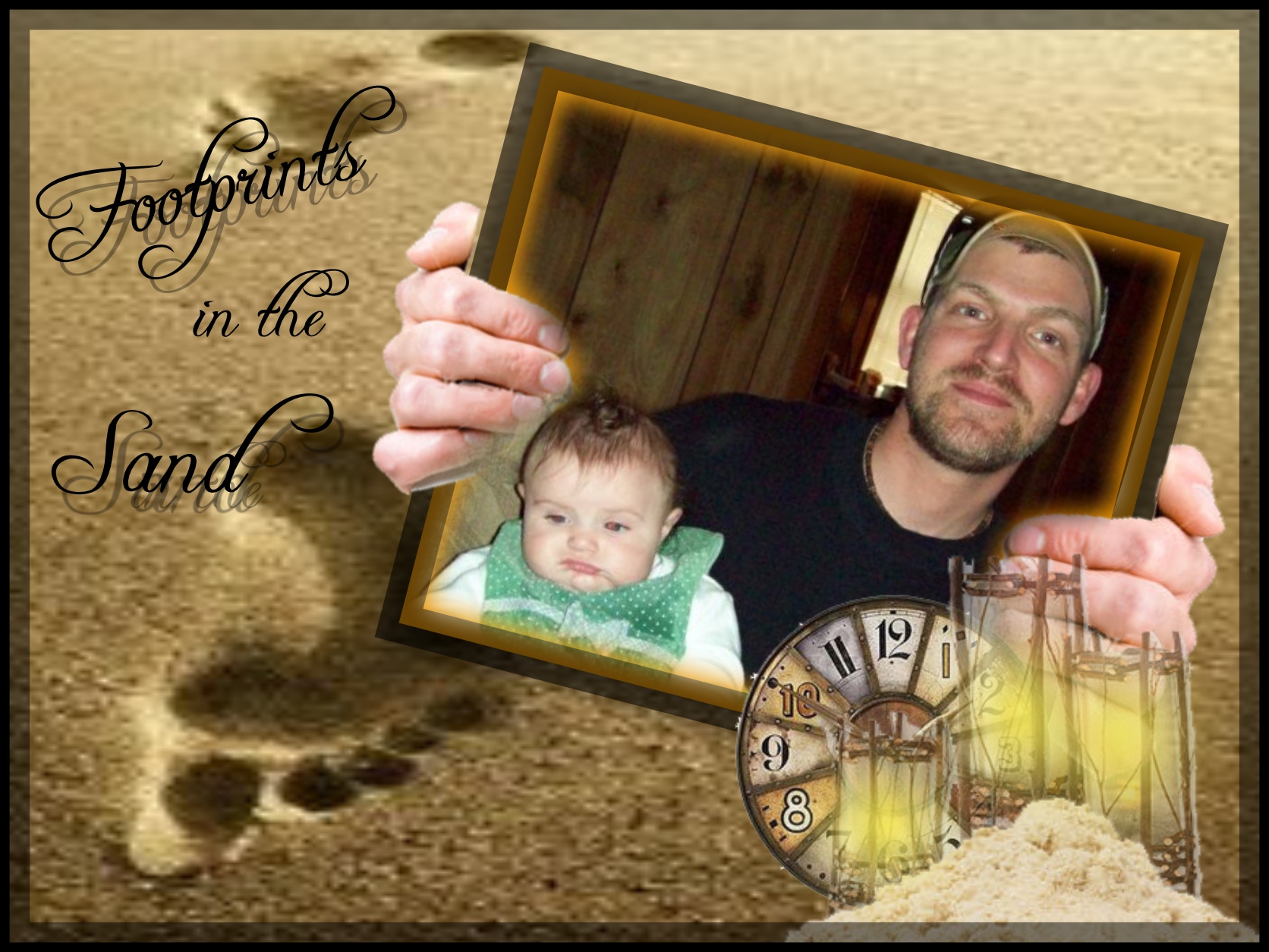 cindyteem's Picture Frames - 2009 August - Footprints in the sand ...