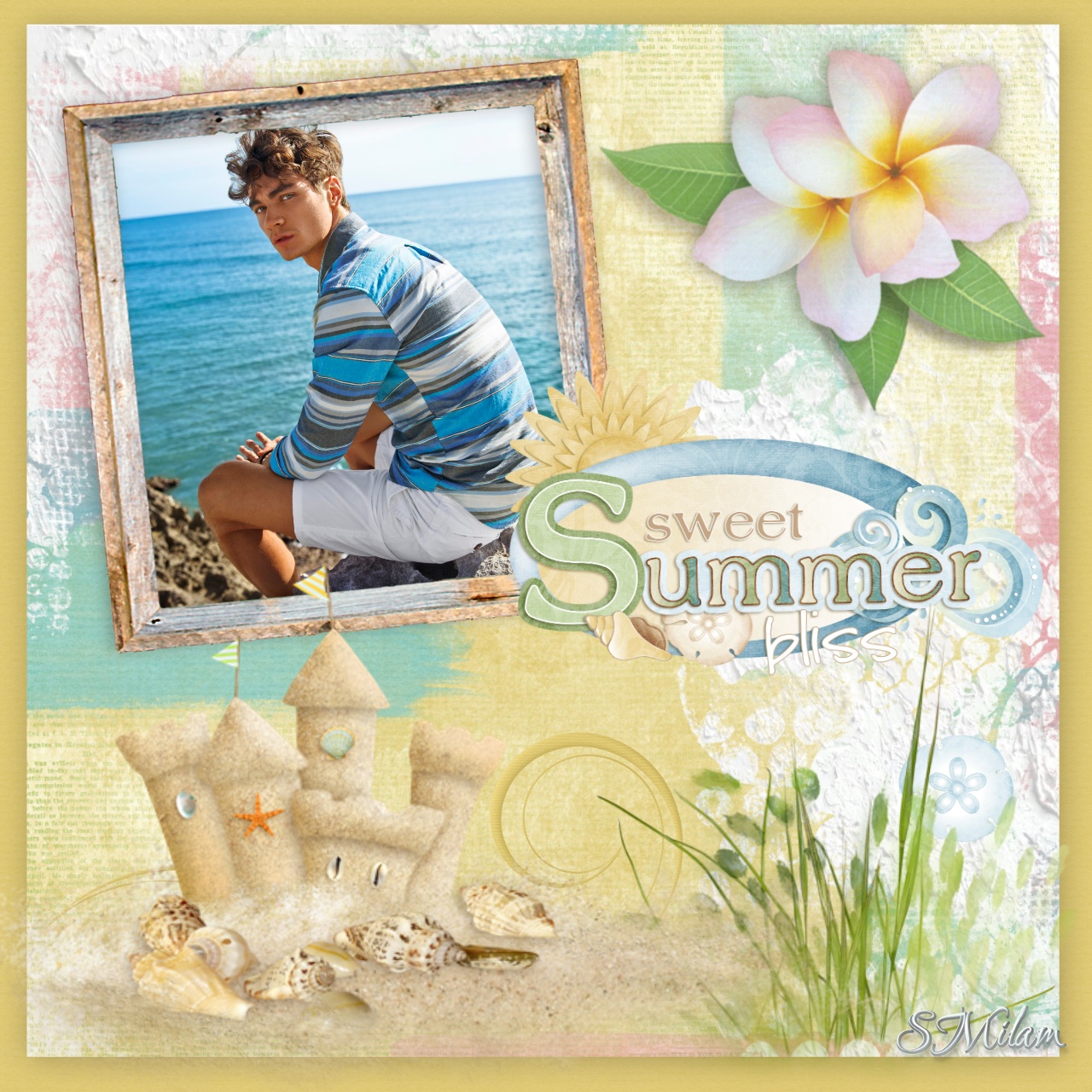 smilam's Summer Frames Father's Day, 4th of July - Summer 2021 - Sweet Summer Bliss Summer Beach ...