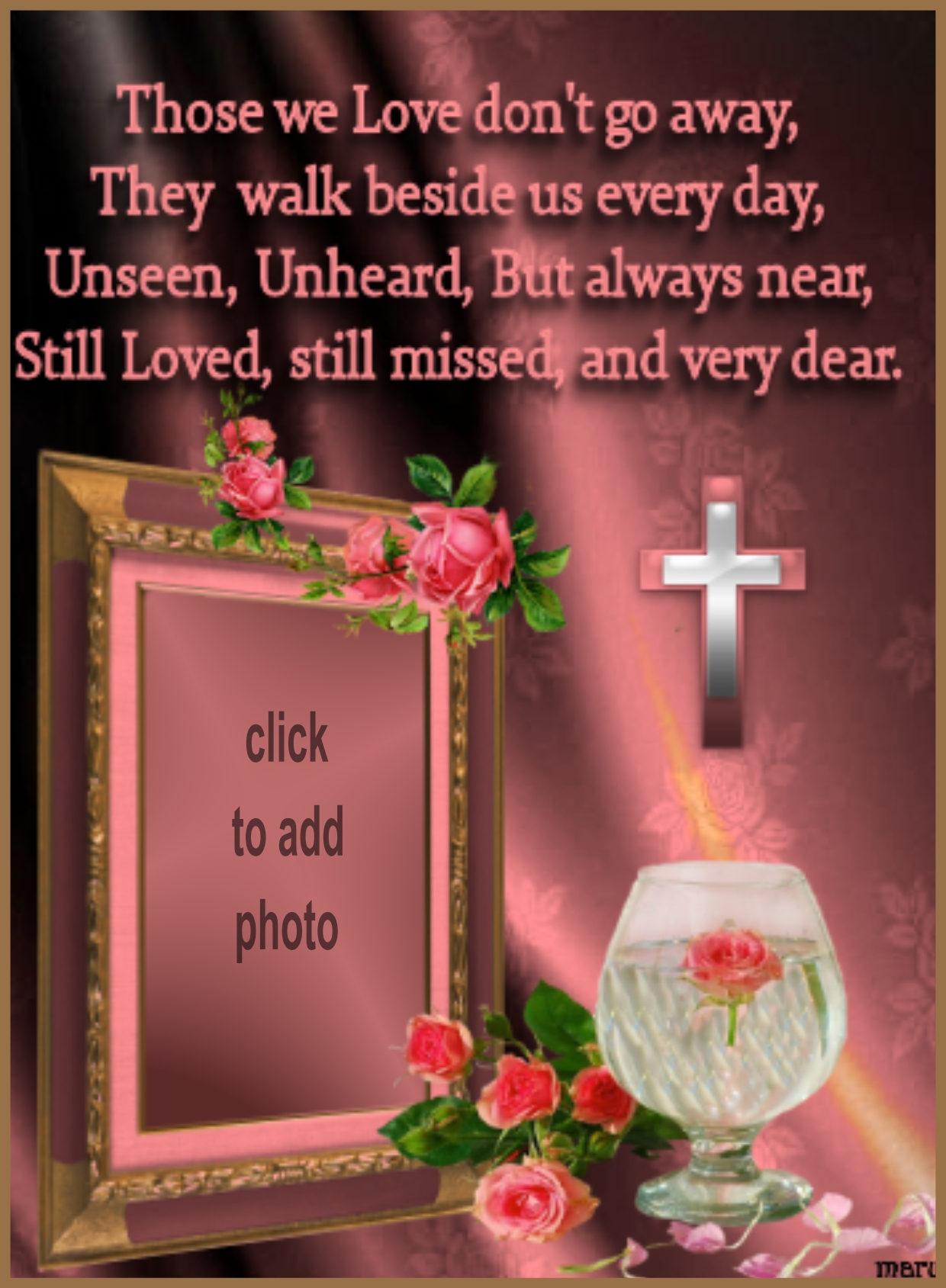 weejock's In Memory Of... Frames - 2014 April - Angels walk with us ...