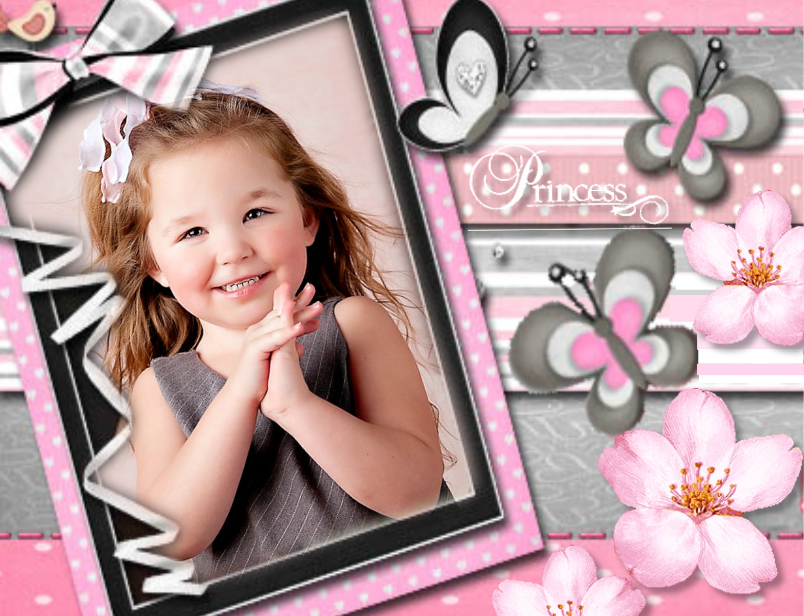 marialedesma1958's Girly Girl Frames - 2012 June - Pink & white polka ...