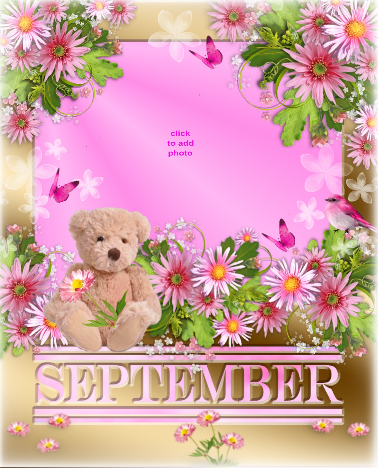 Sinnlich's ME! Frames - 2016 - September Pink Frame Sinnlich Flowers ...