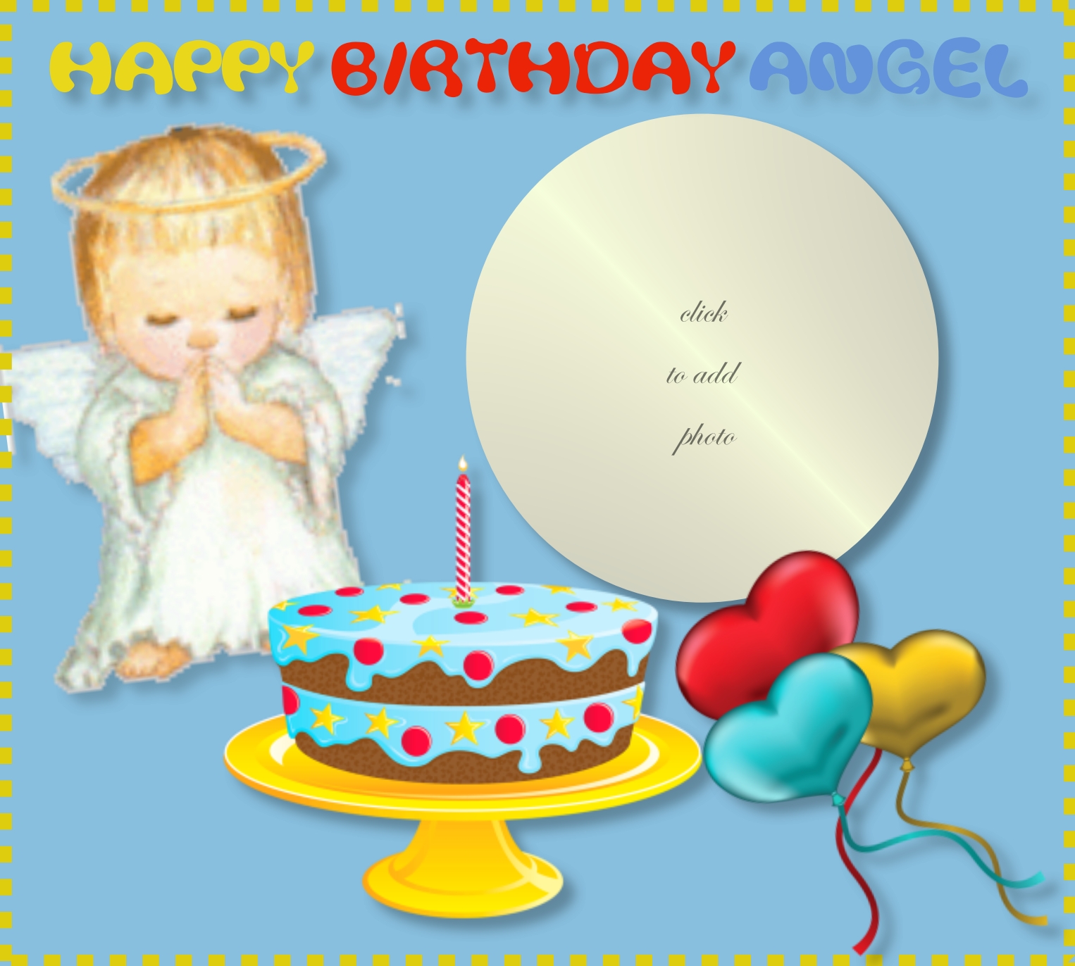 smilam's Birthday Frames - HAPPY BIRTHDAY! - Happy Birthday Angel ...