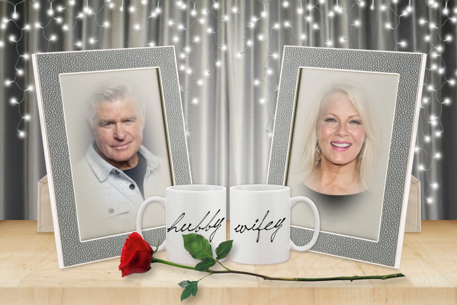 Jezebel64's Double Frames - Double Frame Love Romance Red Rose Picture ...