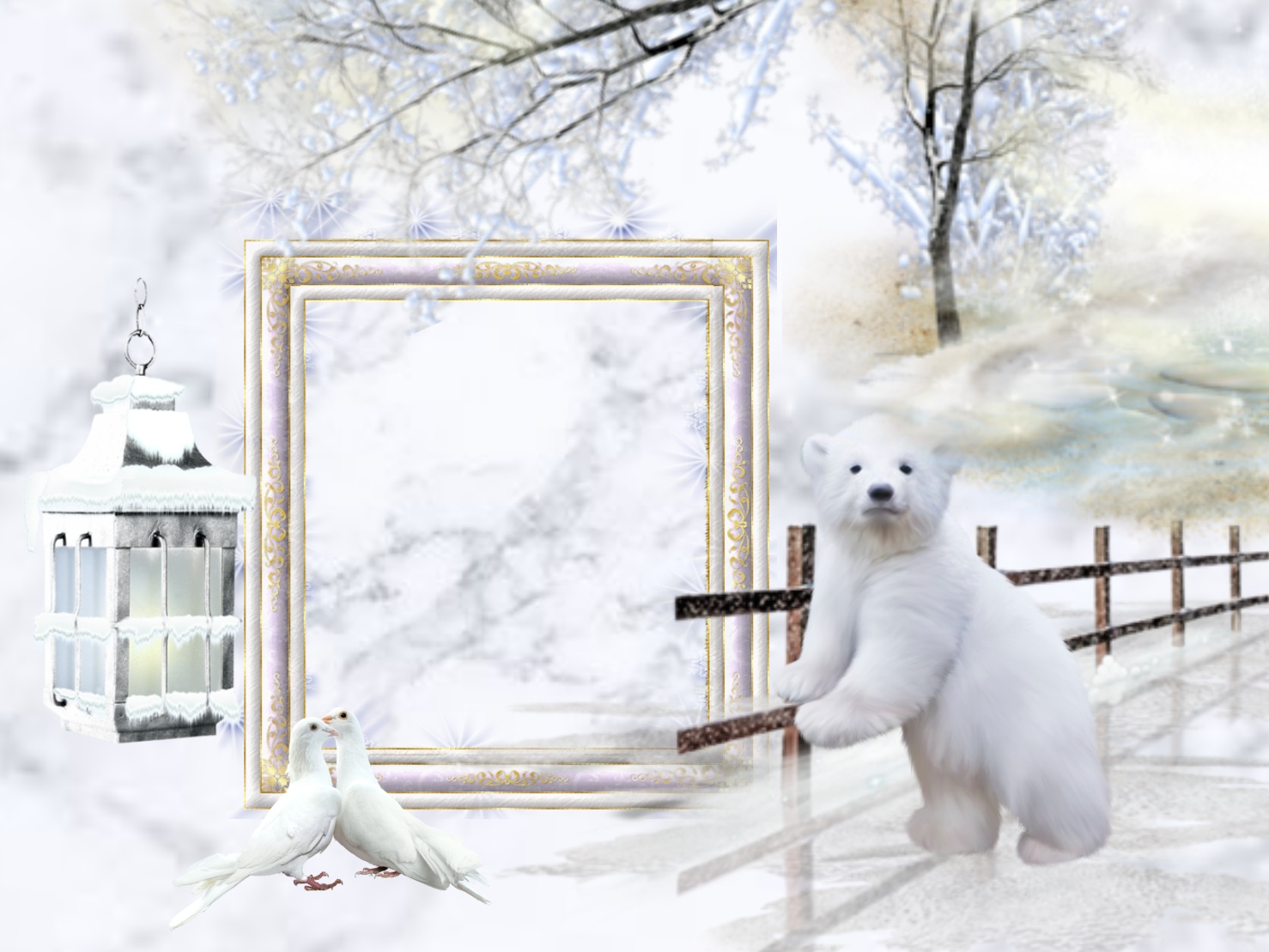 Emily50's Winter Frames - winter snow Happy Holidays - winter snow ...