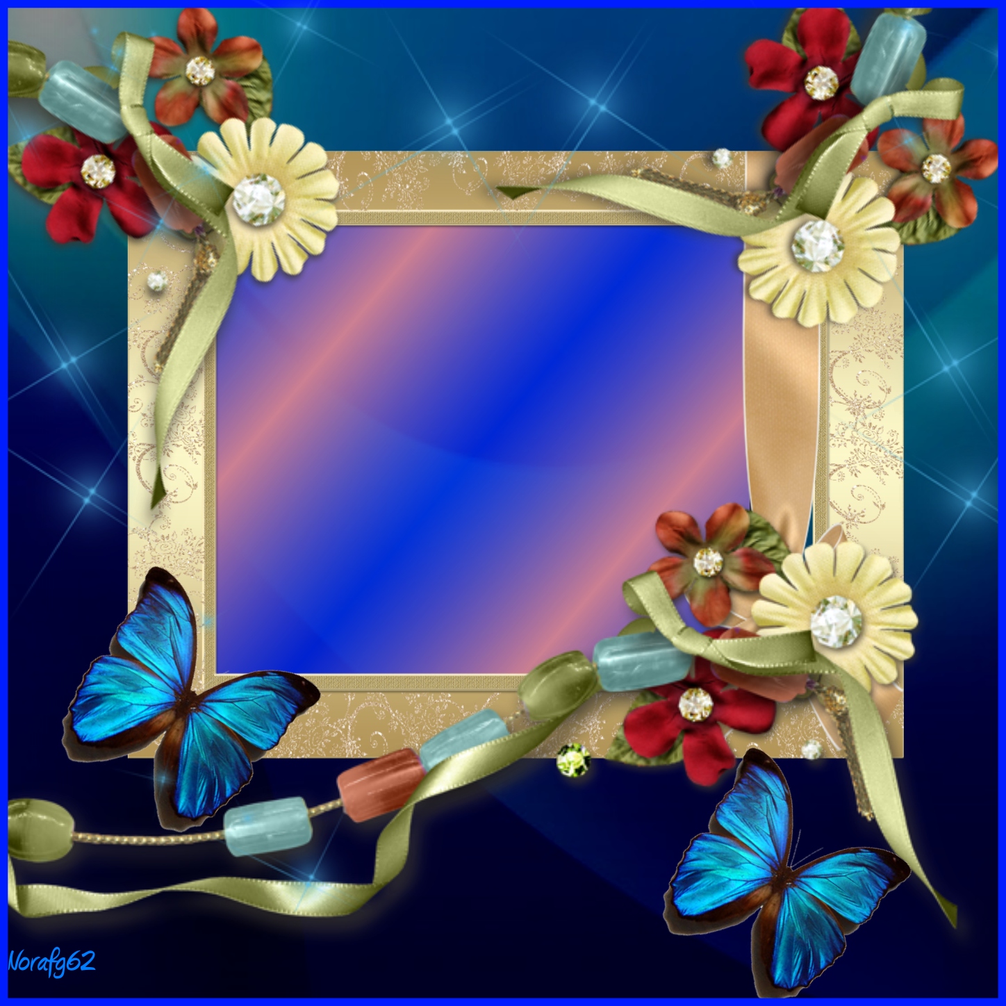 norafg62's Picture Frames - 2014 March - Blue and Gold Norafg62 picture ...