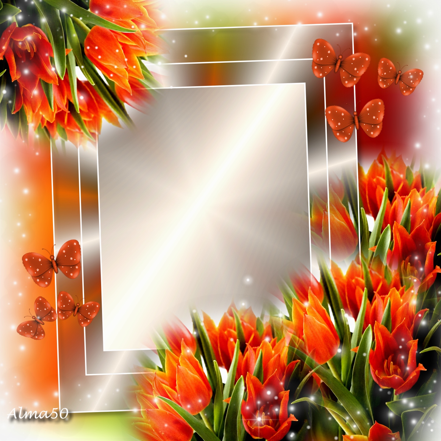 alma50's Picture Frames - 2013 October - 2014 April - Tulips Frame ...