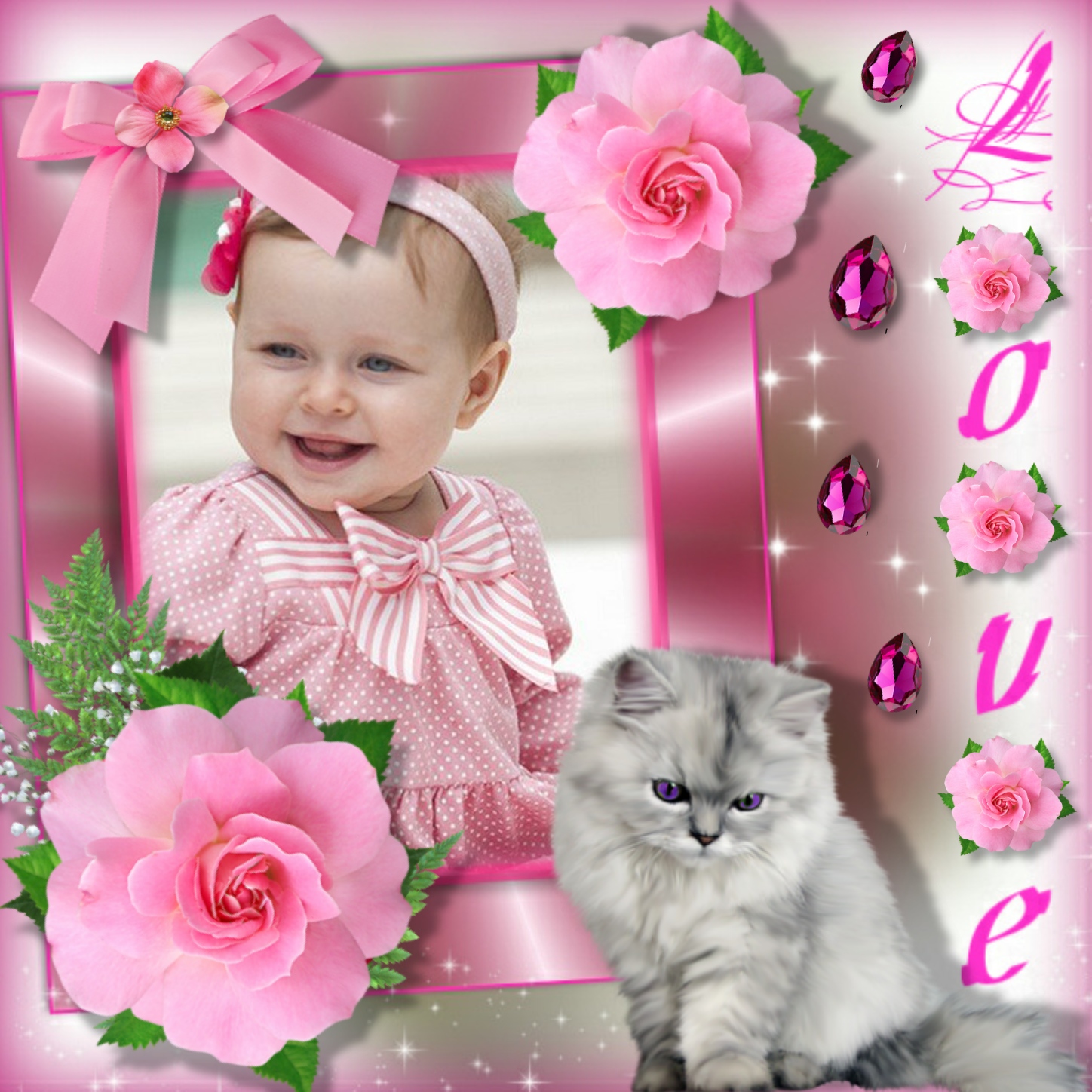 marialedesma1958's Girly Girl Frames - 2014 January - Love Pink Frame ...