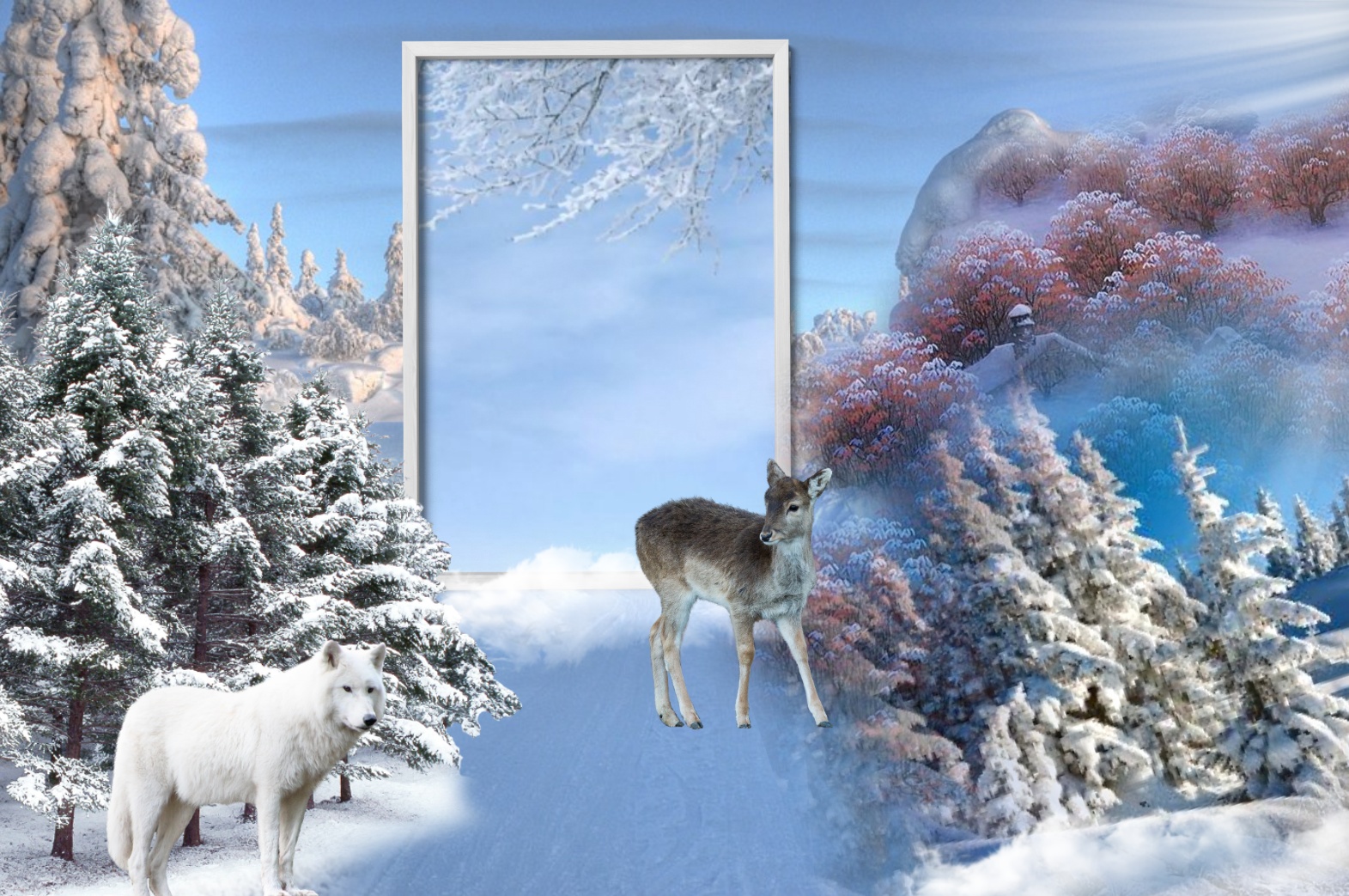 Emily50's Winter Frames - winter snow Emily50lovebeautiful - winter ...