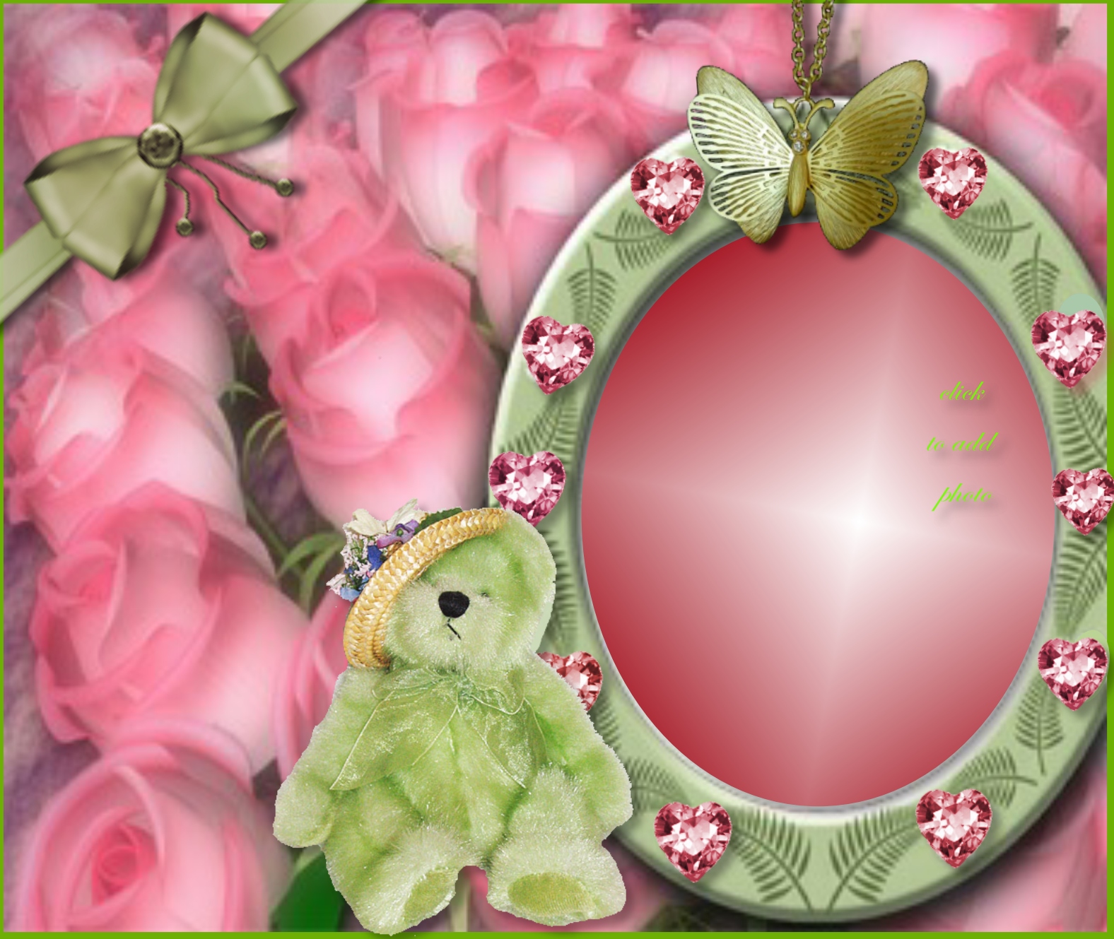 marialedesma1958's Girly Girl Frames - 2012 July - Pink rose buds and ...