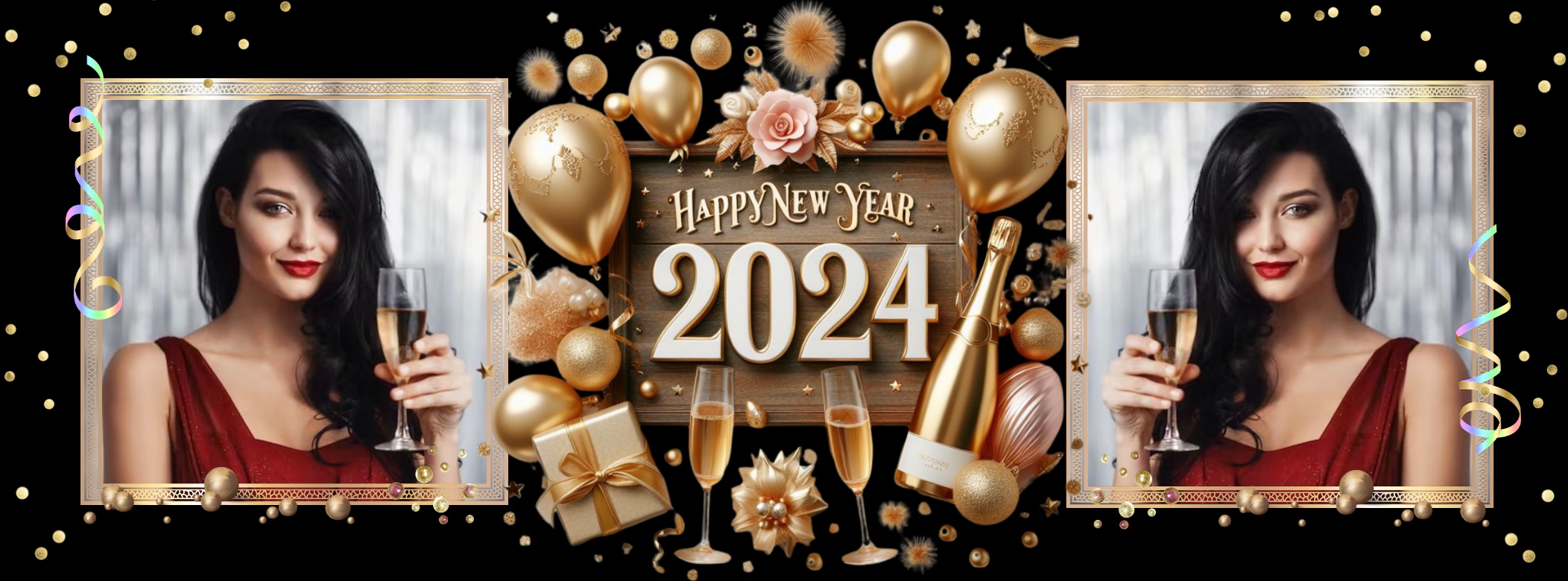 Elizabeth's FACEBOOK PROFILE COVER 🟦 - 2024 Happy New Year2024 New ...