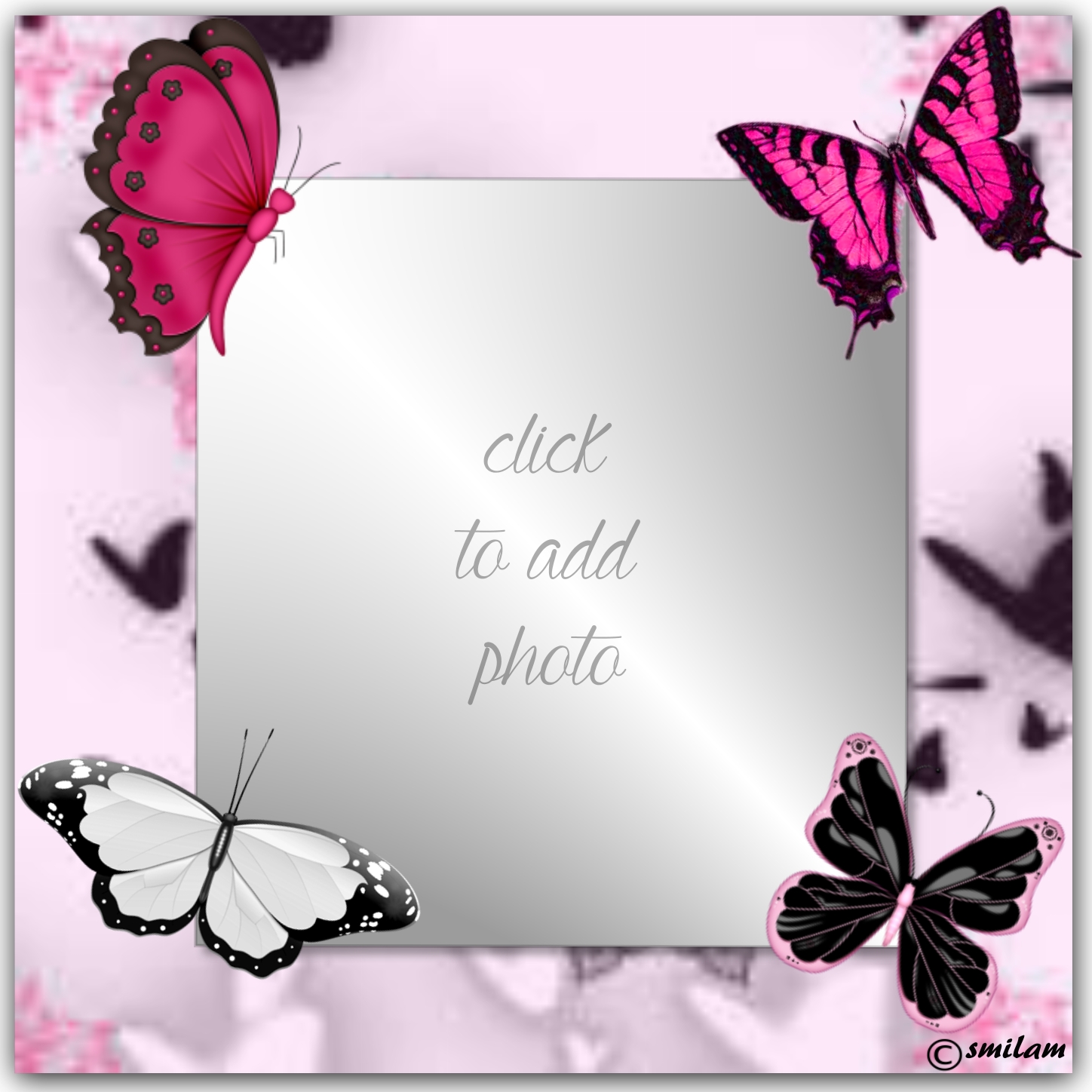 smilam's Kimi Frames - Spring 2020 - Butterfly Frame Pink Butterfly ...