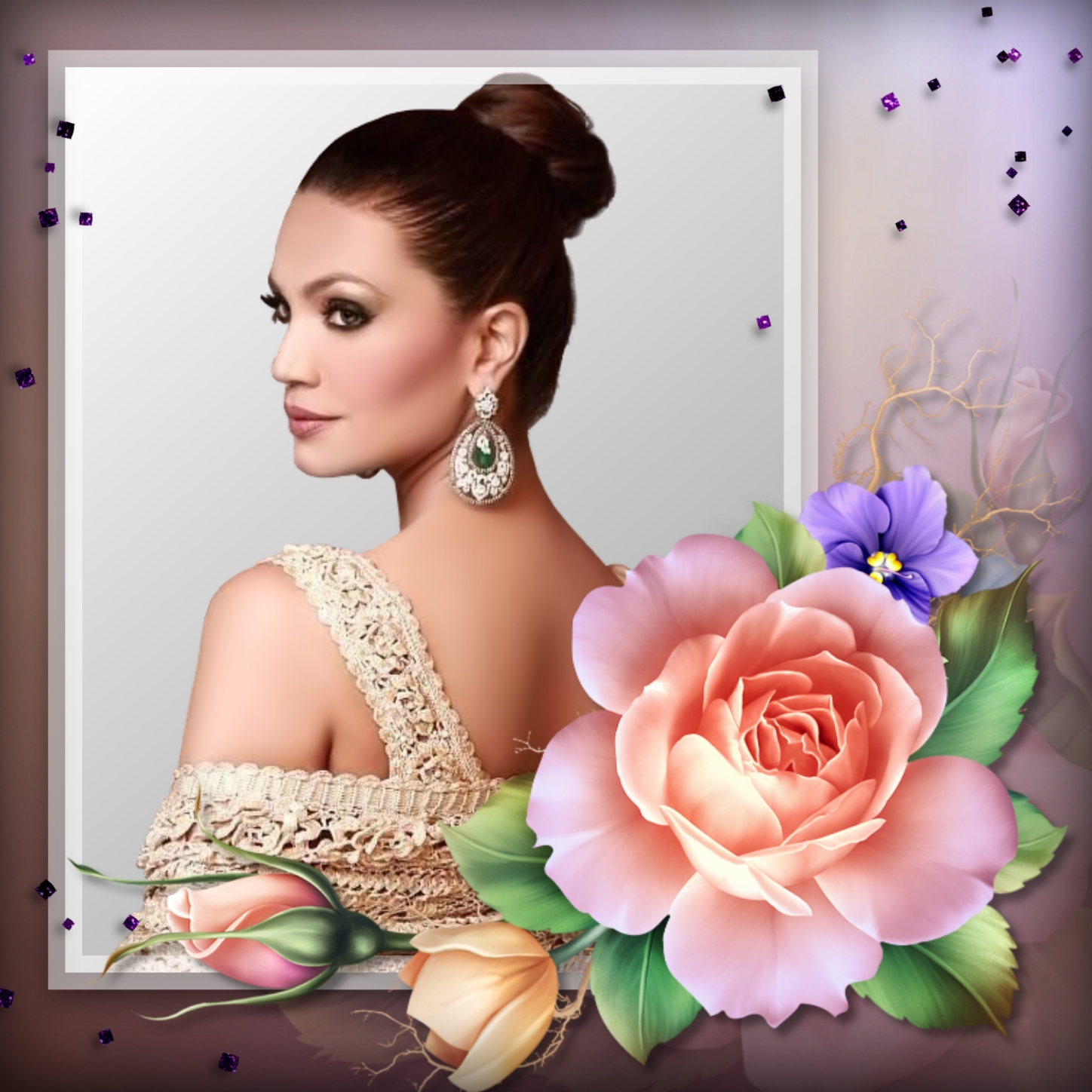 Elizabeth's FLORAL MIX & MATCH 💐 1/5 - Peach Rose Pink Rose Elizabeth ...