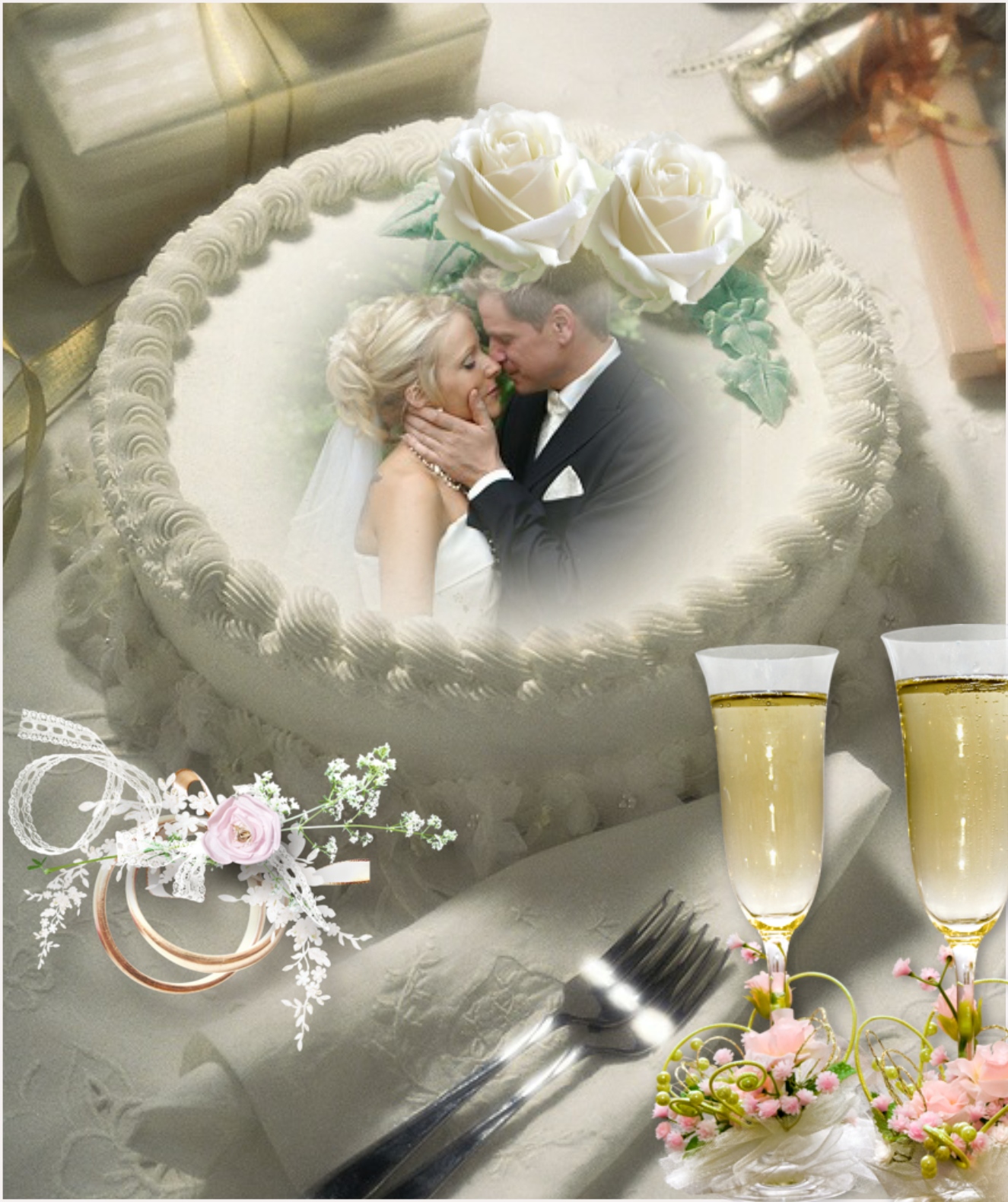 sonneedyta's Wedding Frames - 2014 February - Hochzeitstorte Sonneedyta ...