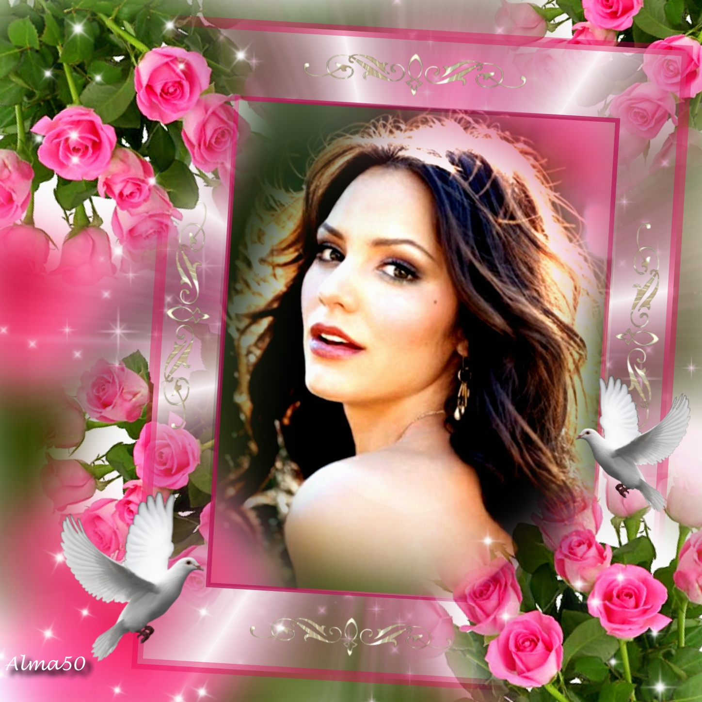 alma50's Girly Girl Frames - 2012 September - Roses For you Alma50 ...