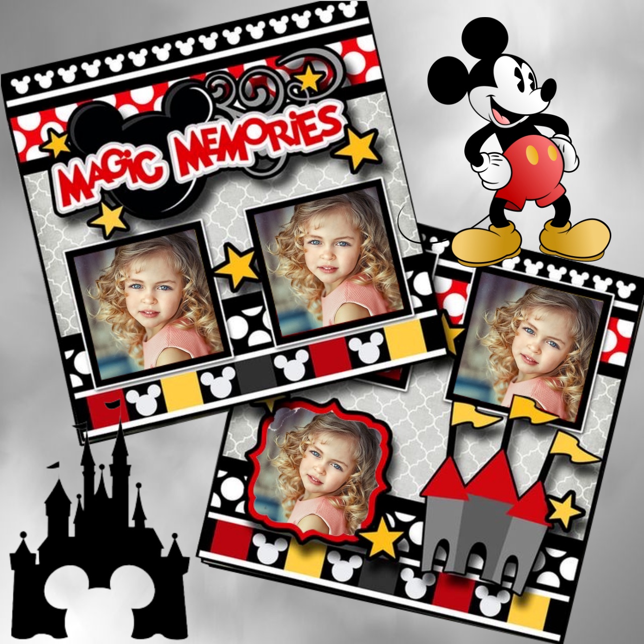 Nette's Cartoon Kids Frame🤡 - Mickey Mouse Memories Kids Playing ...
