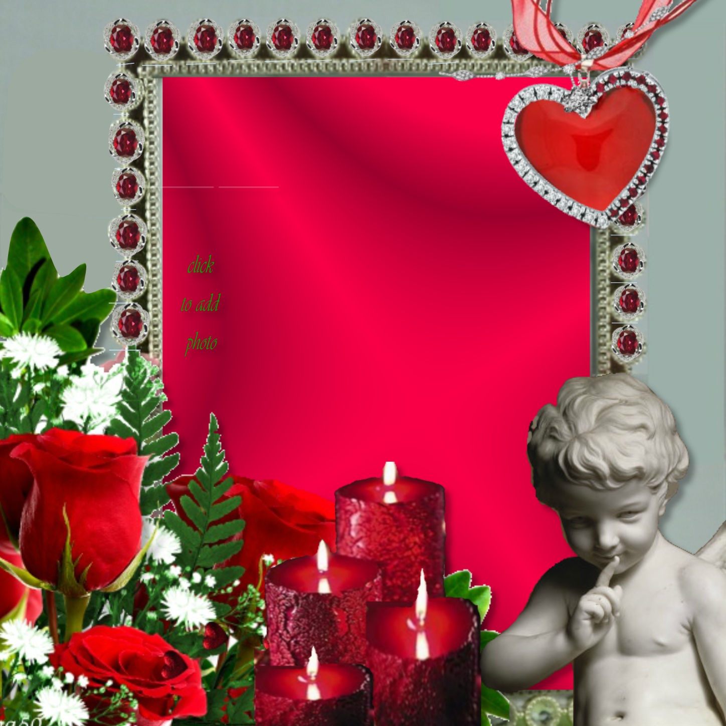 marialedesma1958's Girly Girl Frames - 2012 August - Red Candles, Roses ...