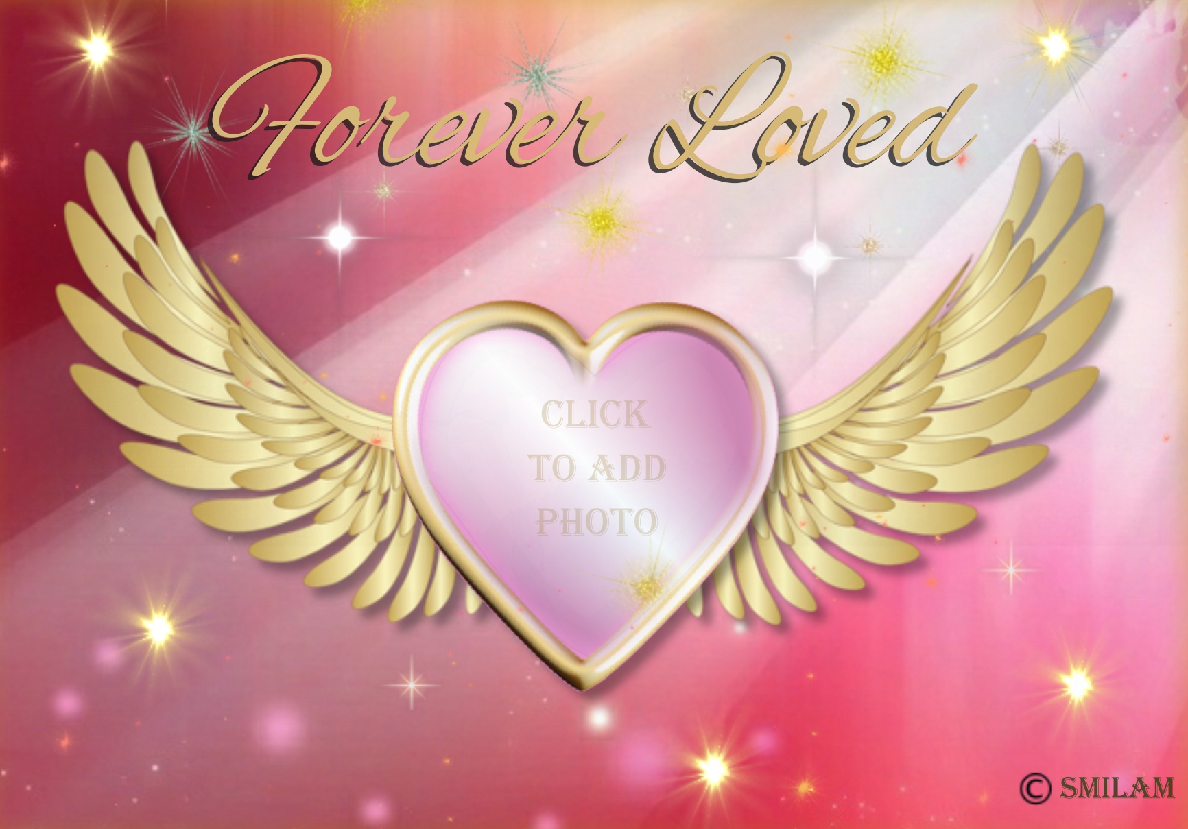 smilam's In Memory Of... Frames - In Loving Memory - Forever Loved Gold ...