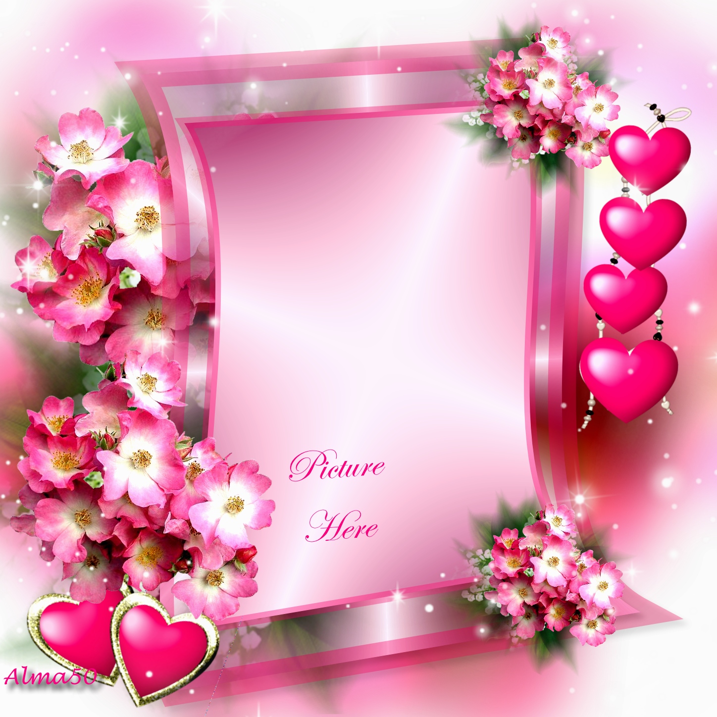 alma50's Girly Girl Frames - 2013 April - Pink Frame Alma50 girly Girls ...