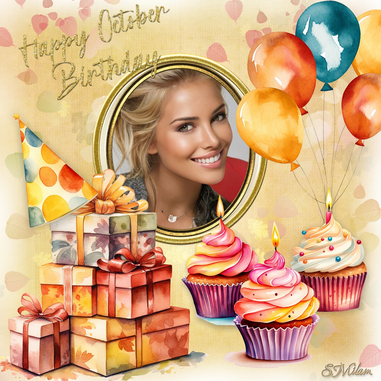 smilam's Birthday Frames - Happy Birthday 2023 - Happy October Birthday ...