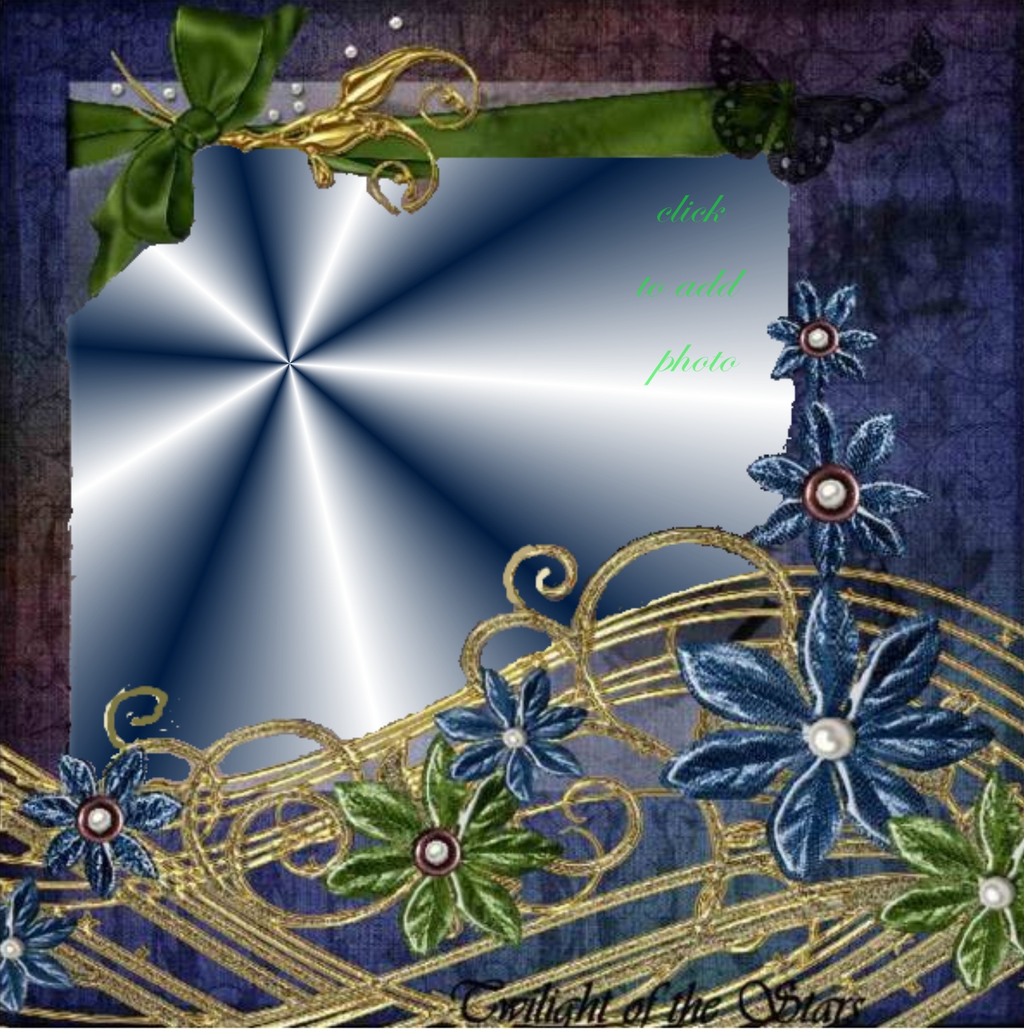 marialedesma1958's Picture Frames - 2011 June - Blue And Gold Frame ...