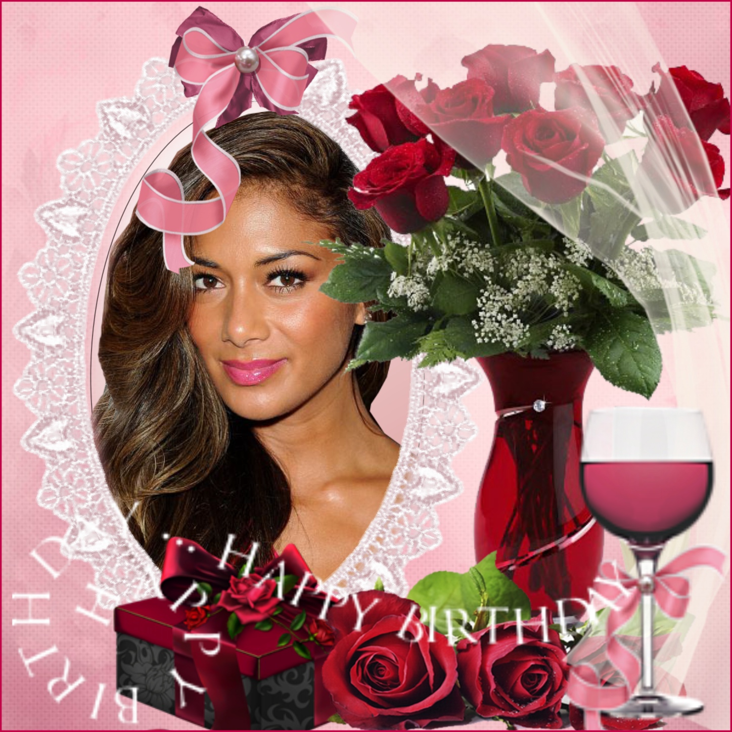 Nette's Birthday / congratulations Frame 🎉🎁 - Birthday Wishes Happy ...