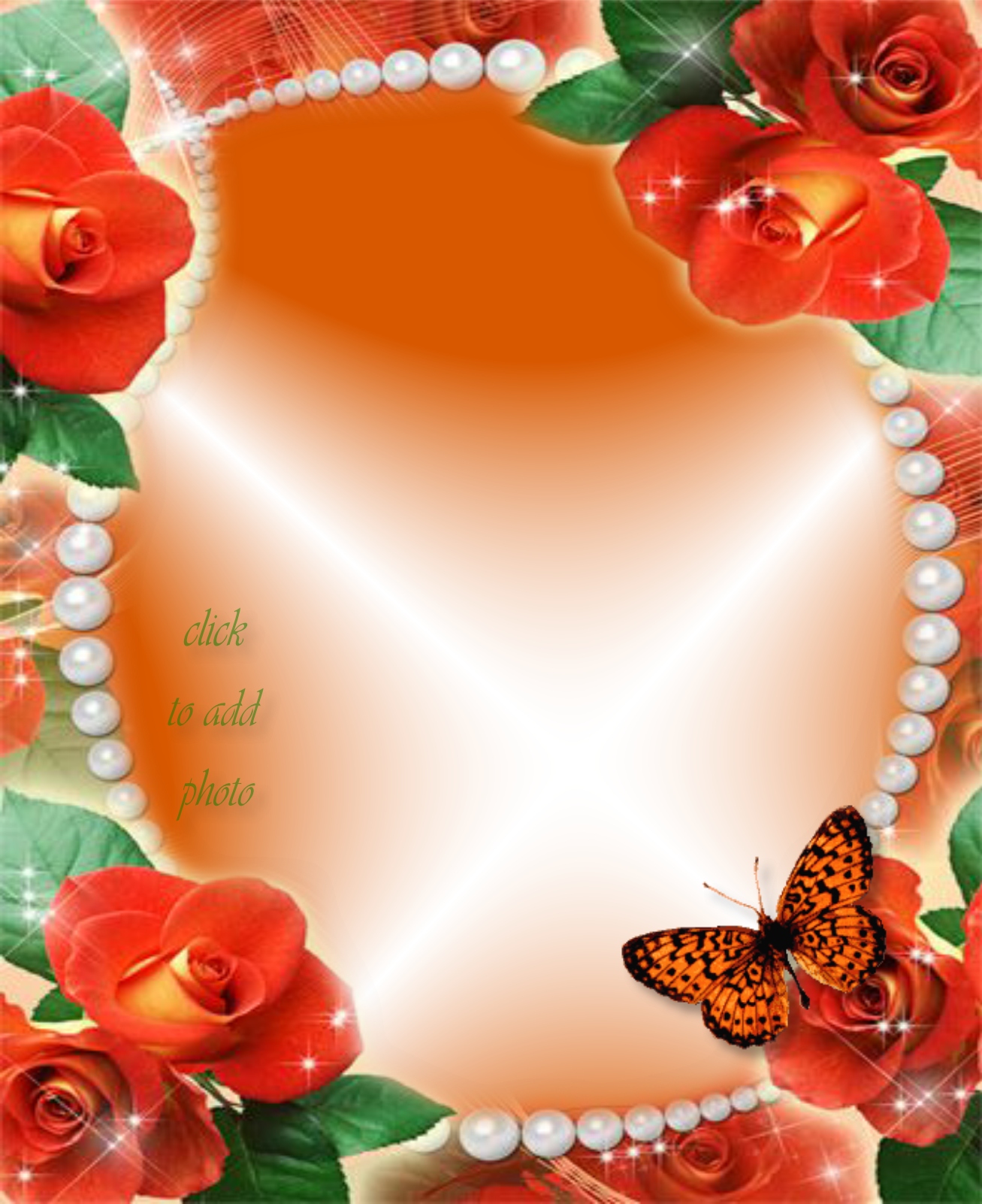 marialedesma1958's Girly Girl Frames - 2012 April - Orange Roses With ...