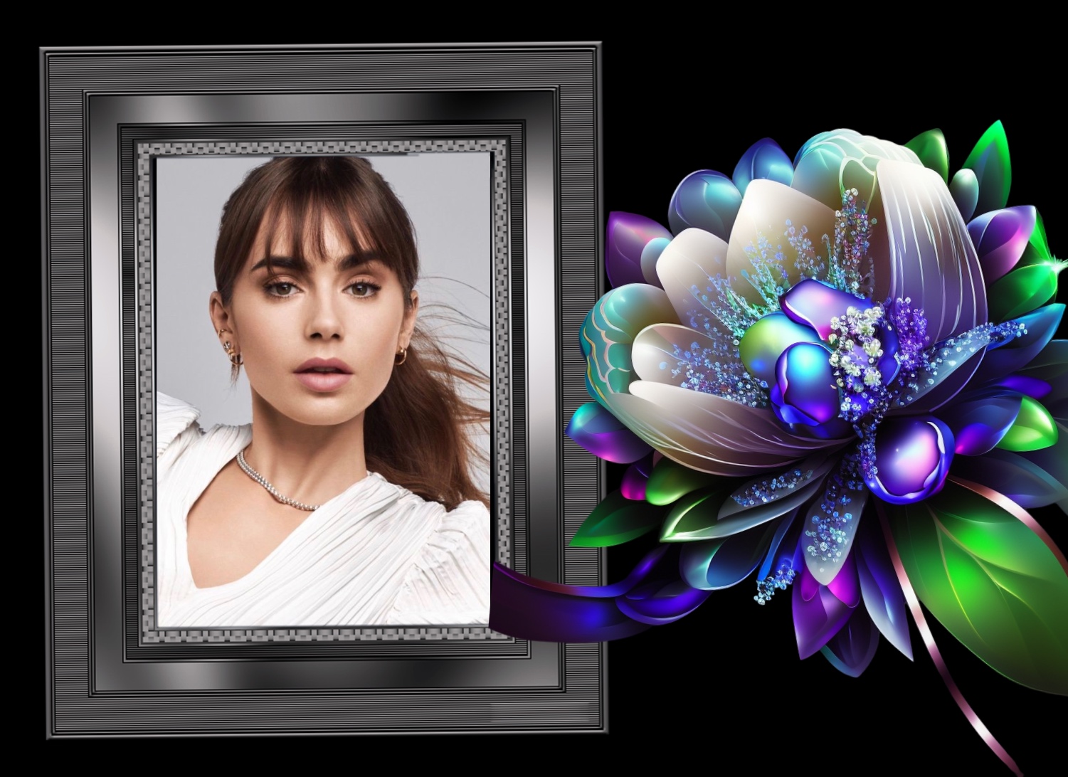 Nette's Flower Frame - Single Flower Frame Picture Frame Nette - Single ...