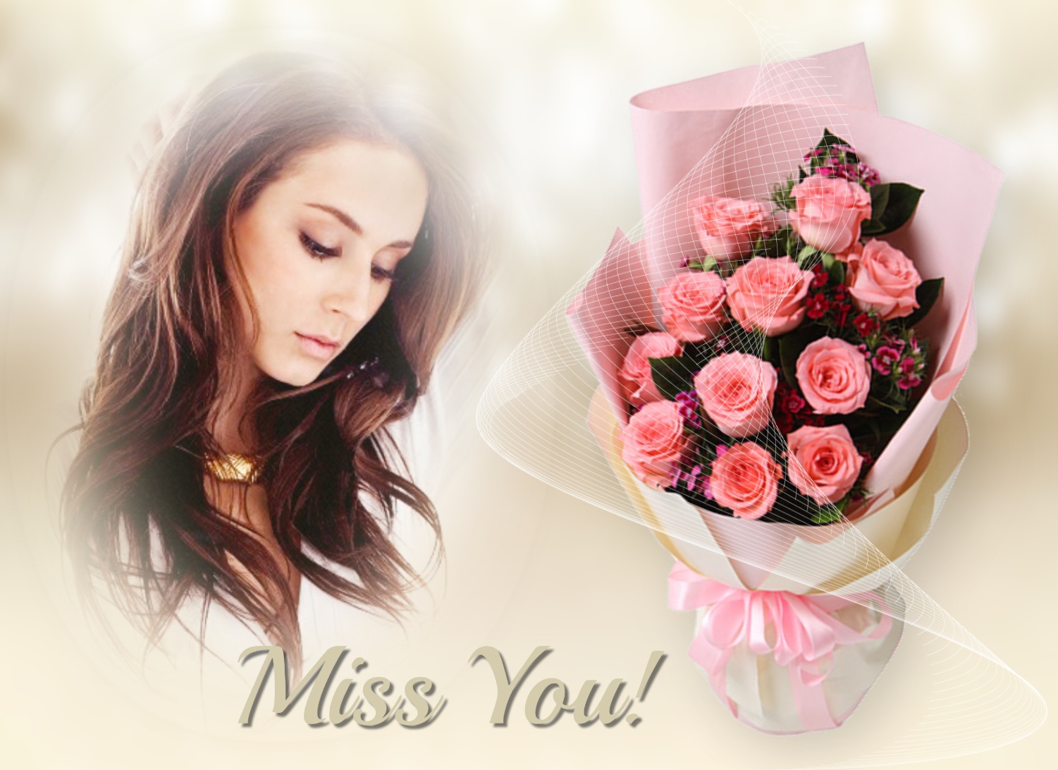 Jezebel64's Floral - Missing You Pink Rose Jezebel64 Thinking Of You ...